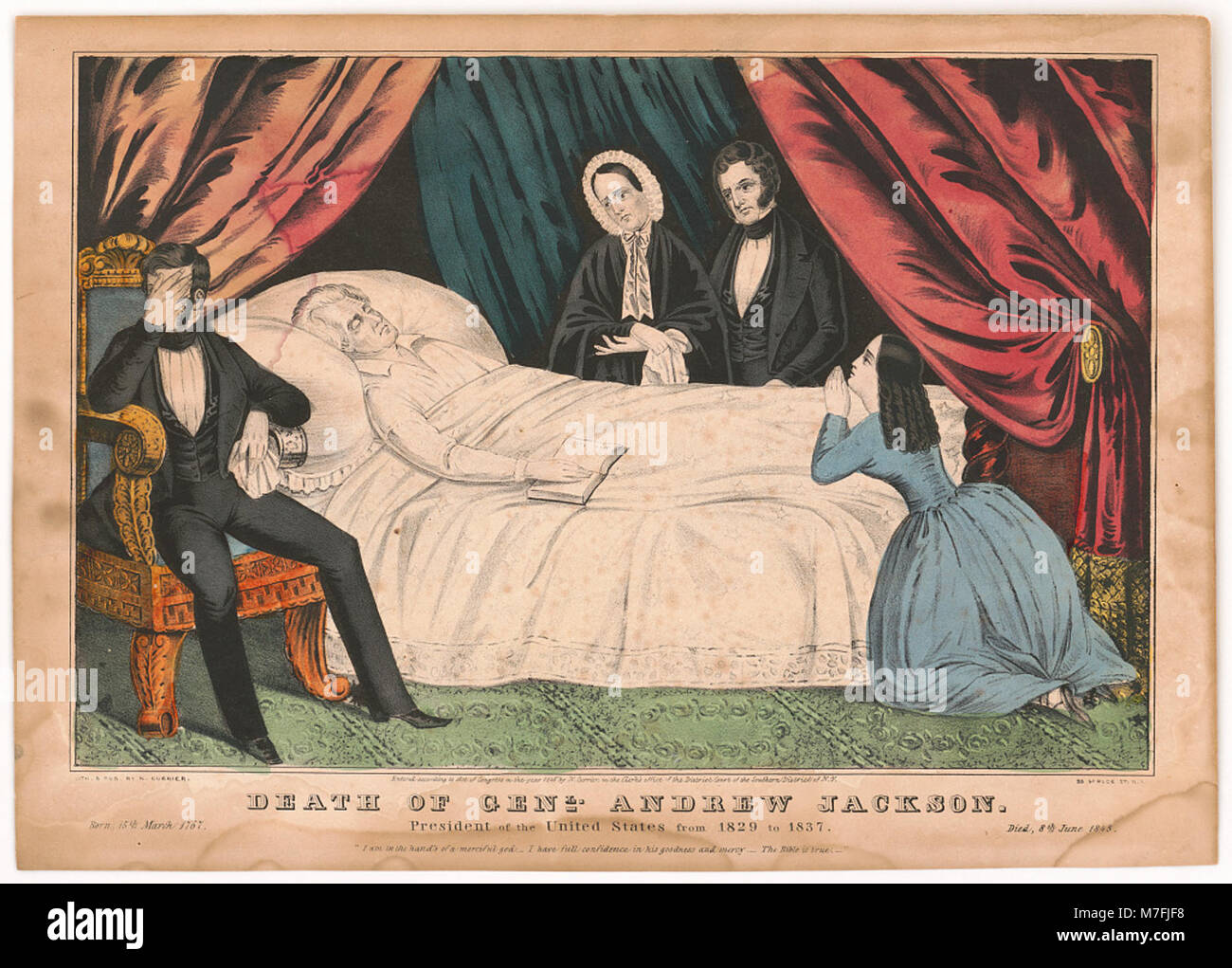 The death of General Andrew Jackson, the seventh President of the ...