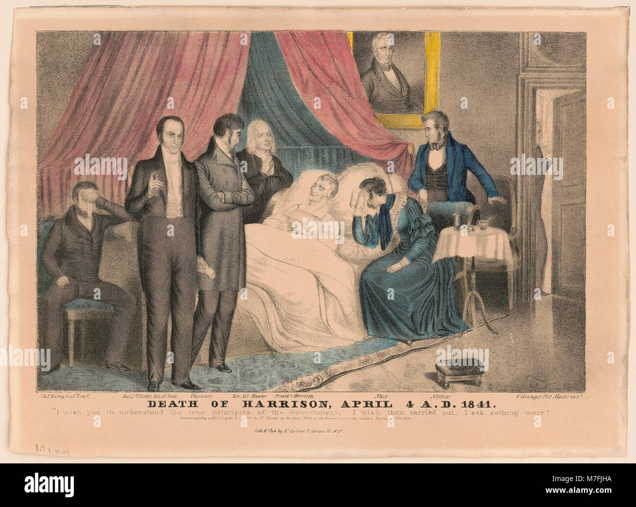 The death of President William Henry Harrison on April 4, 1841, after ...