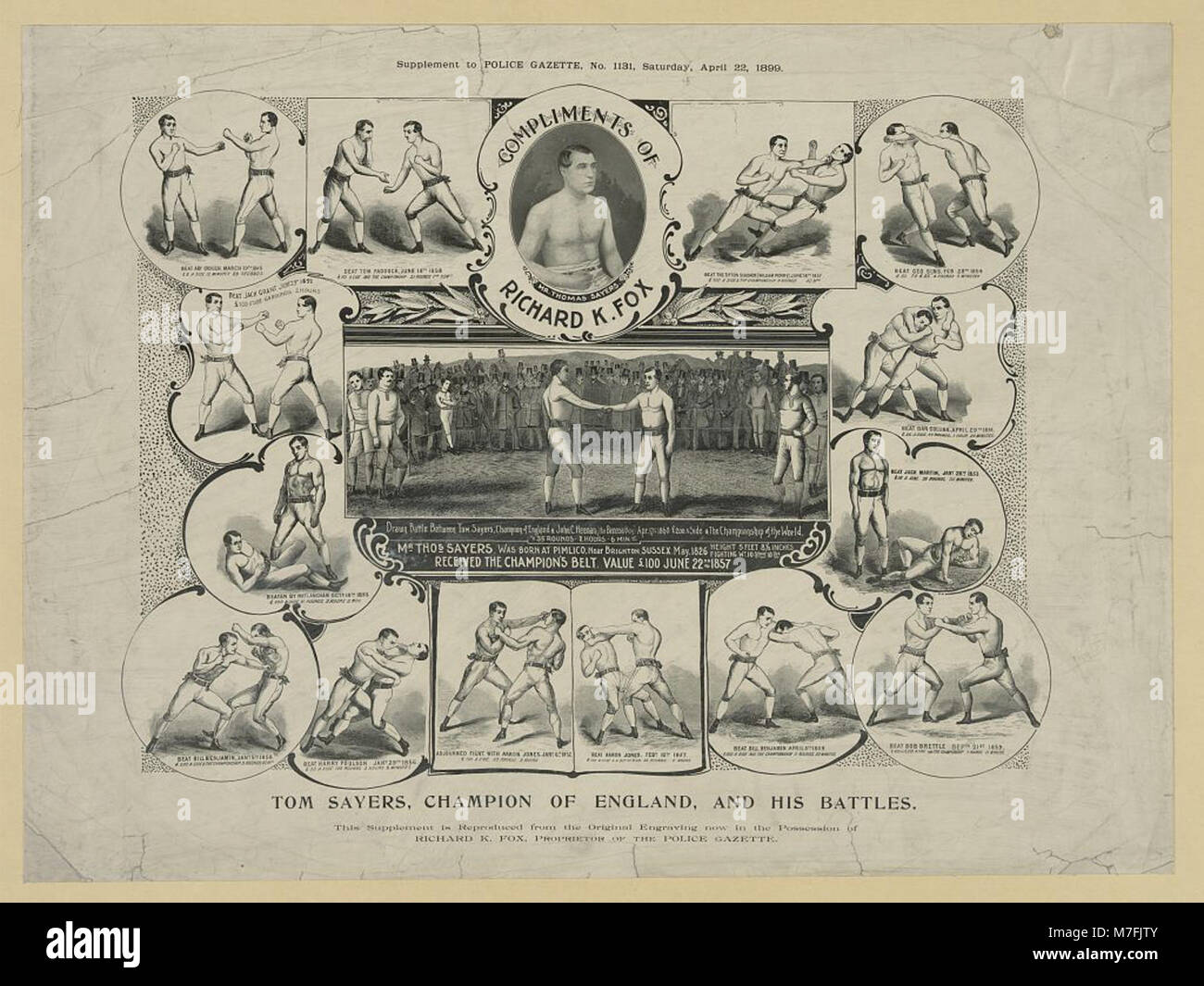 Tom Sayers was a renowned English boxer, celebrated for his skills and ...