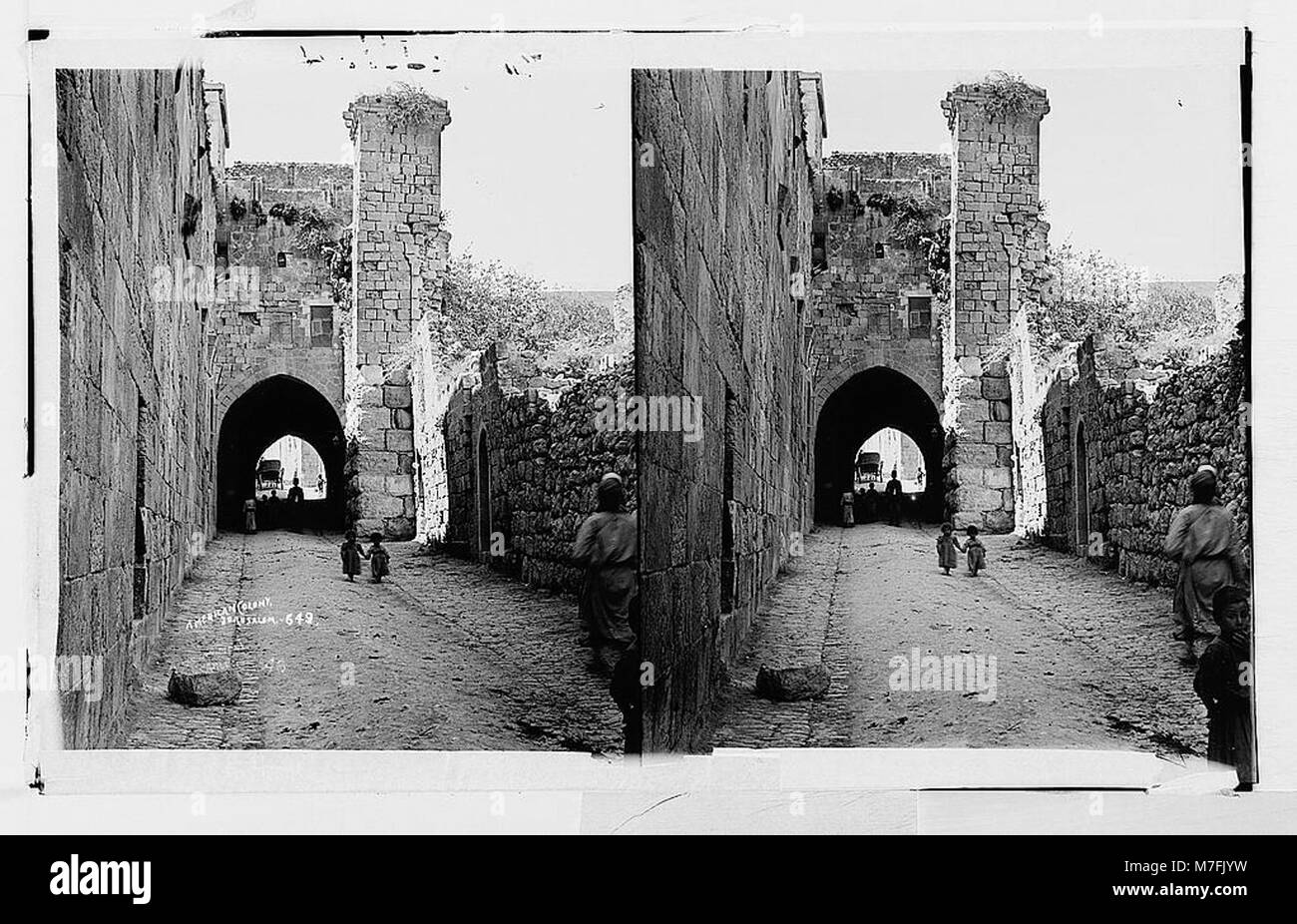 The Tower of Antonia in Jerusalem, an ancient structure known for its ...