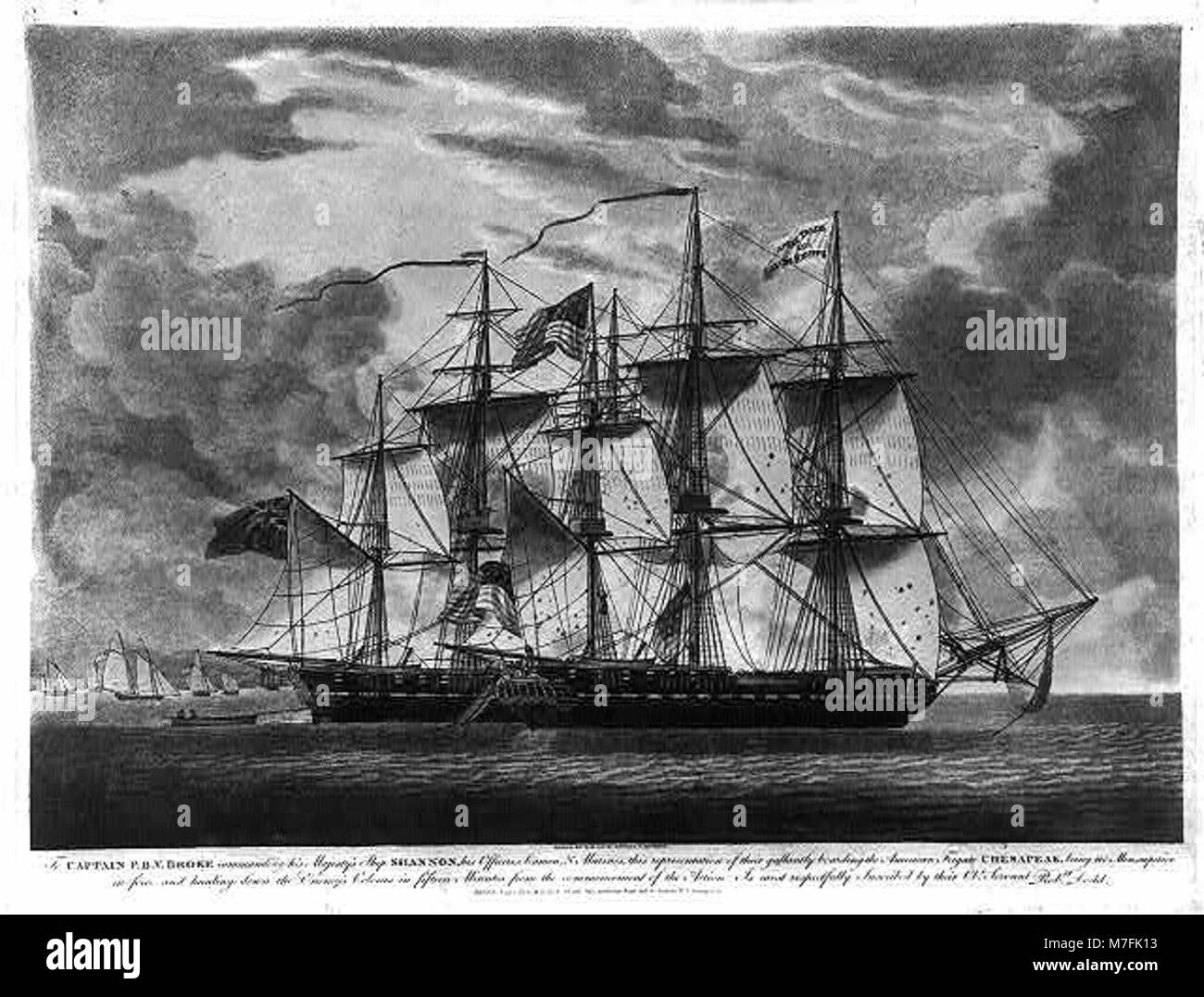 American british ship combat Black and White Stock Photos & Images - Alamy
