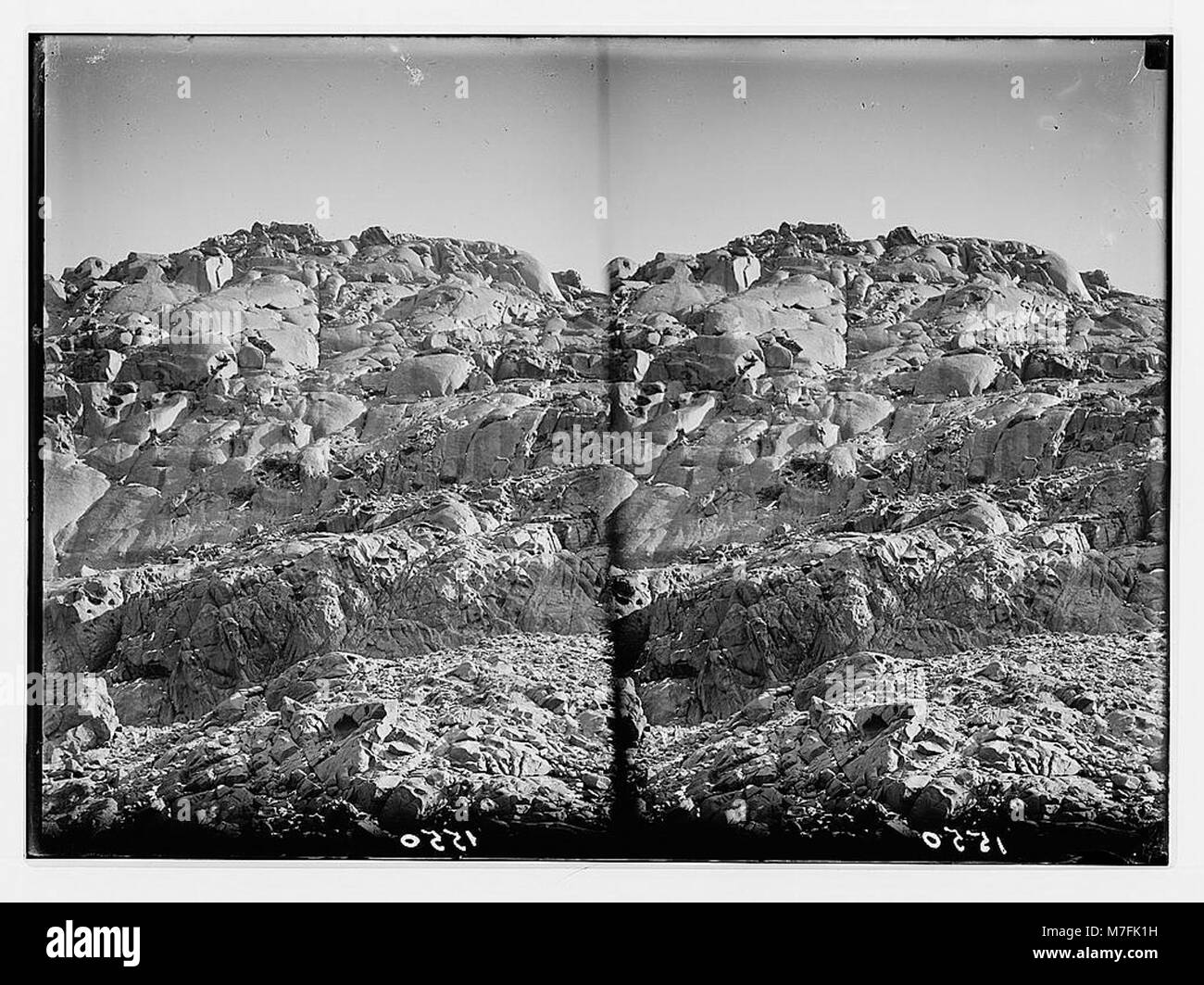 To Sinai via the desert. El-Medawa summit of Jebel Serbal. LOC matpc ...