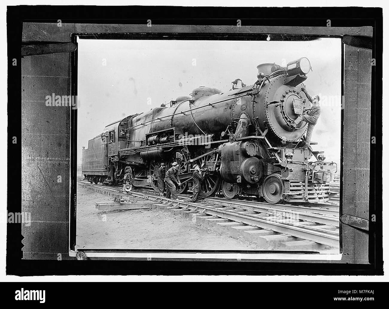 A historic photograph of a train, showcasing the design and ...