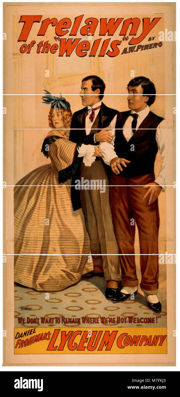 This image represents a scene or production from A.W. Pinero's play ...