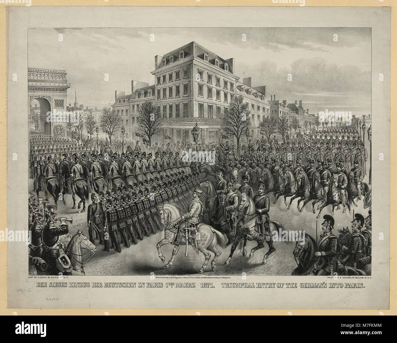 The image captures the German military entering Paris during World War ...