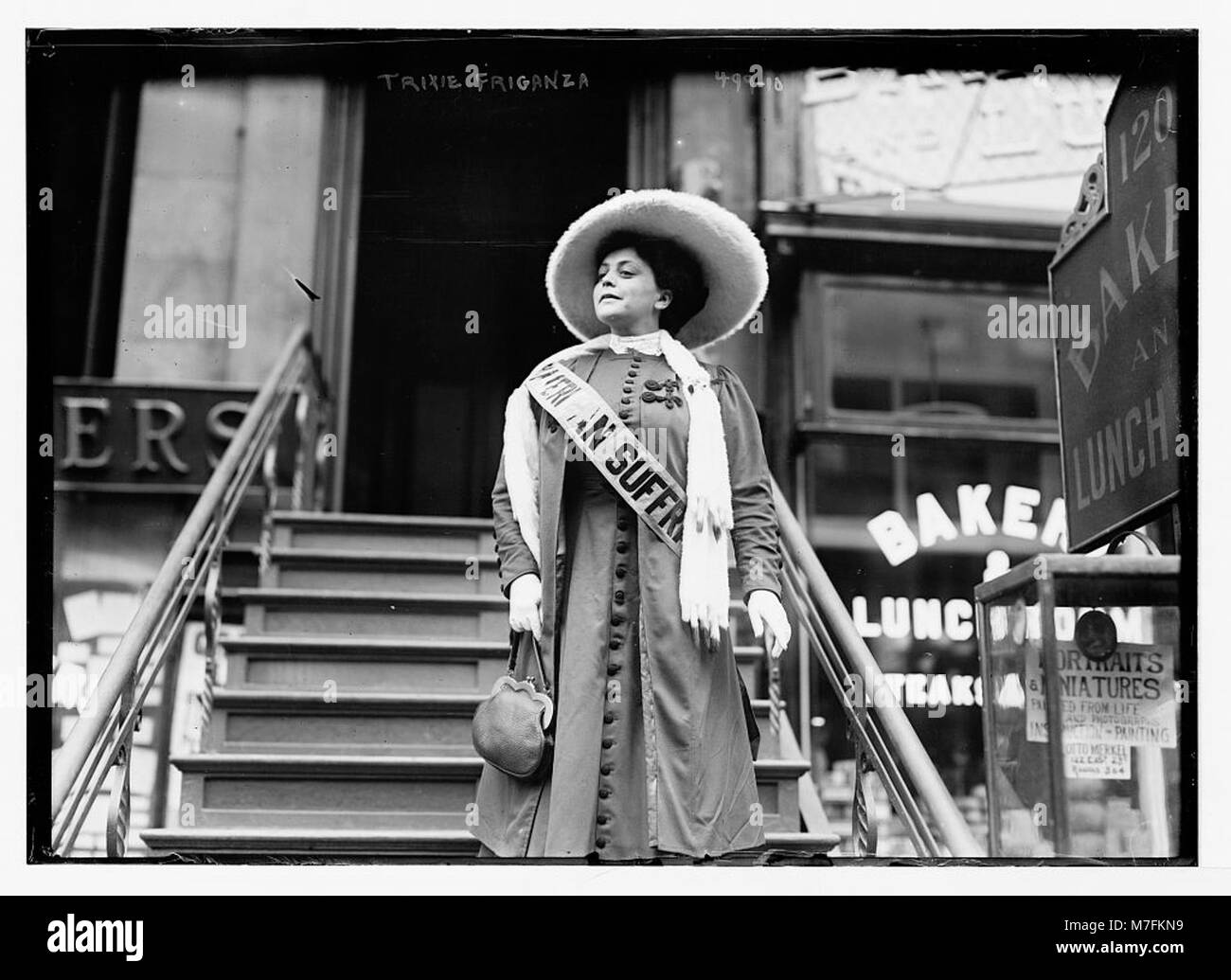 A portrait of Trixie Friganza, the American actress, singer, and ...