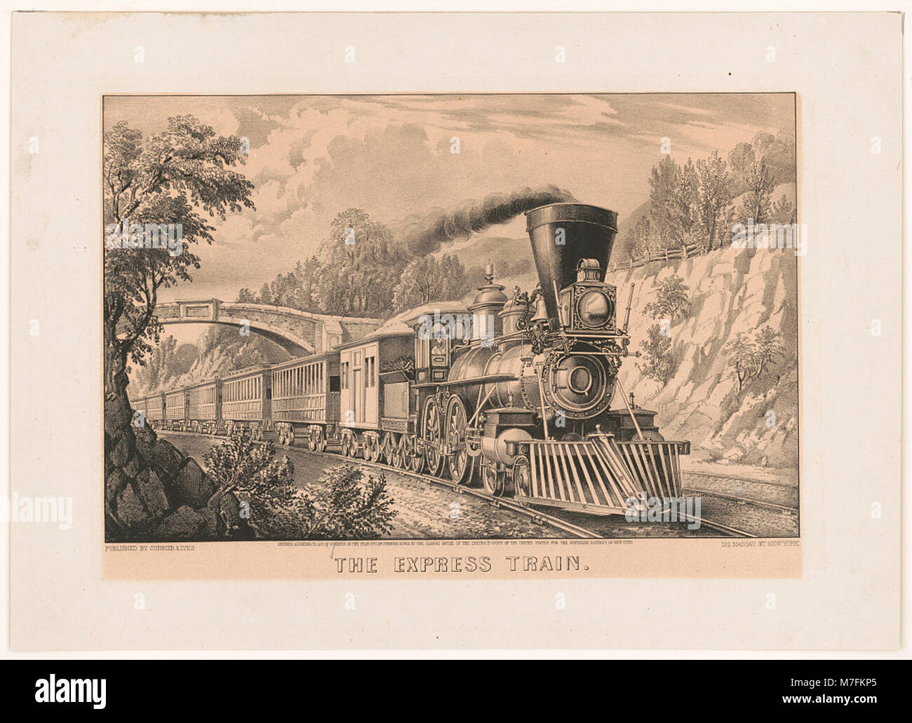 The express train LCCN92520194 Stock Photo - Alamy