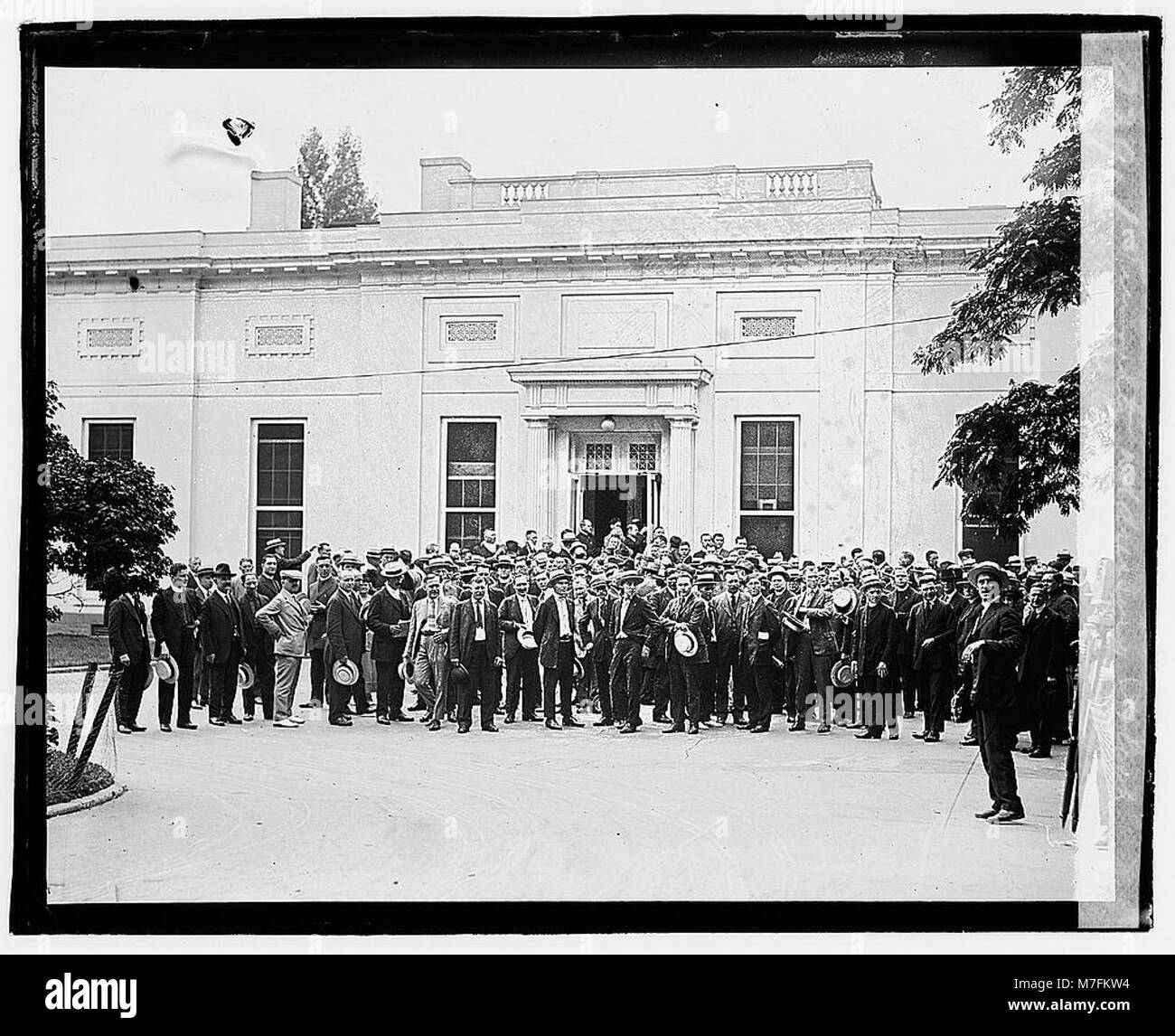 A photograph of Tumulty addressing the Polish delegation, possibly ...
