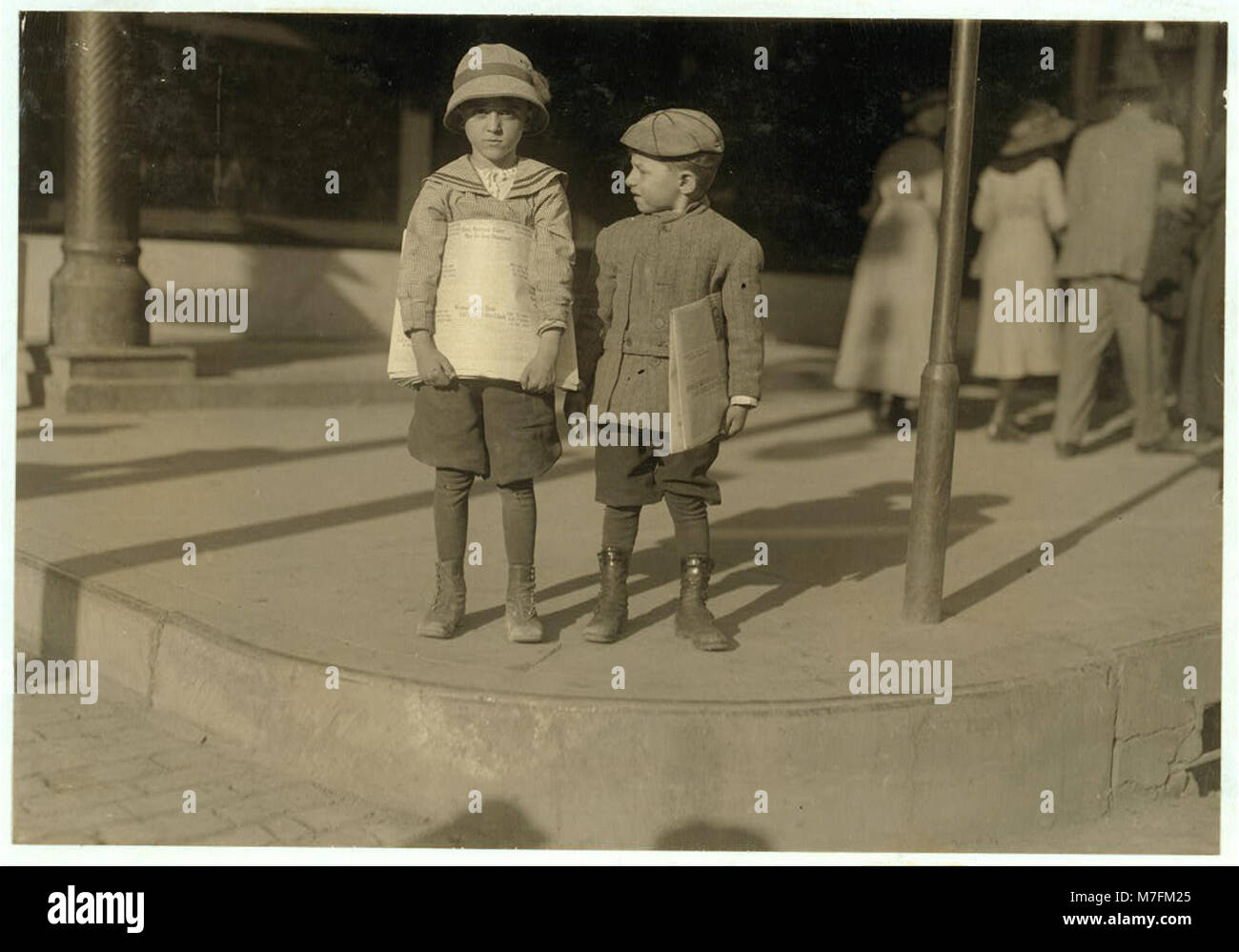 Two six-year old newsboys. Odell McDuffy, Sam Stillman, Dallas. There ...