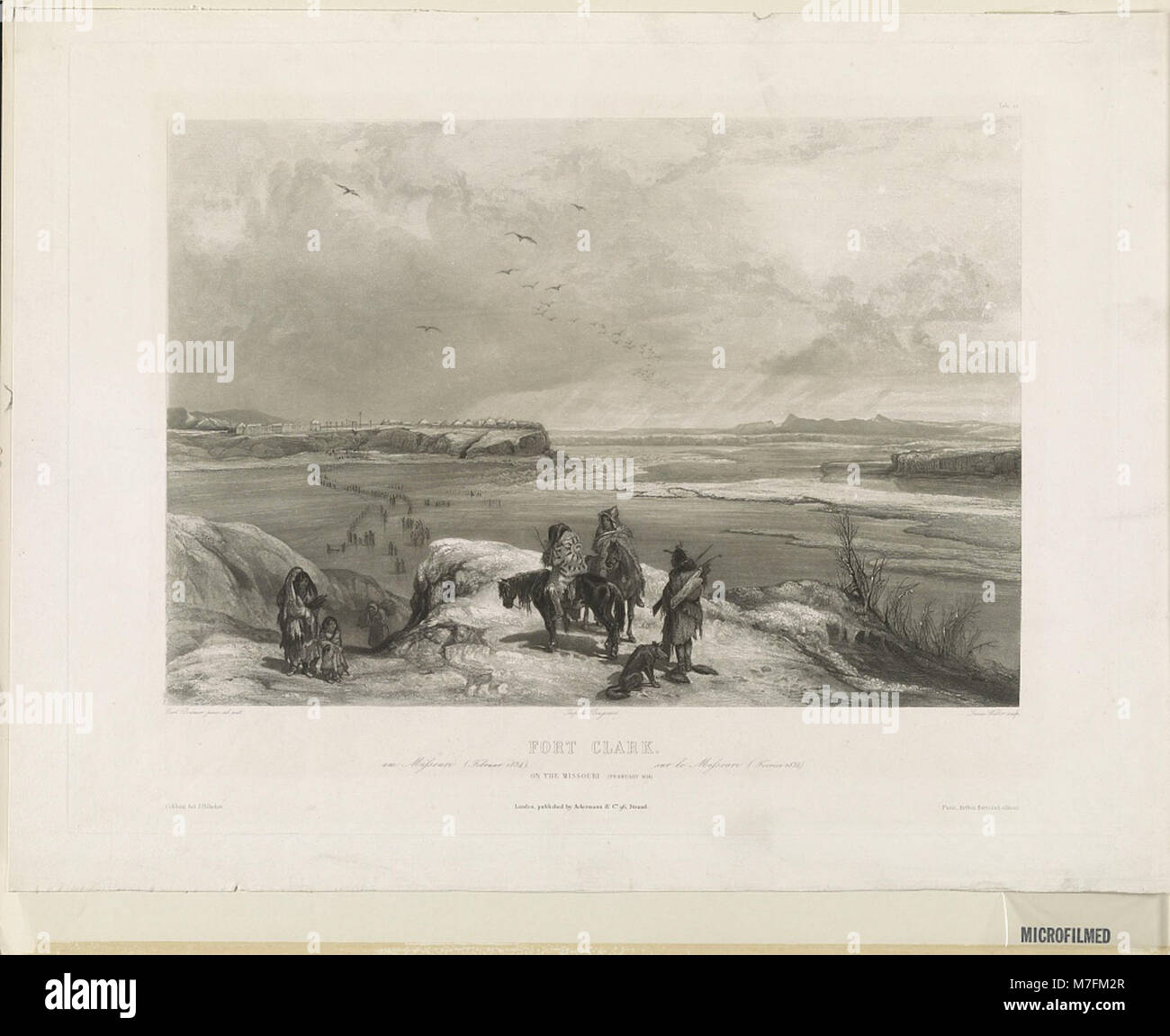 Fort Clark am Missouri (Februar 1834) LCCN2003654208 Stock Photo - Alamy