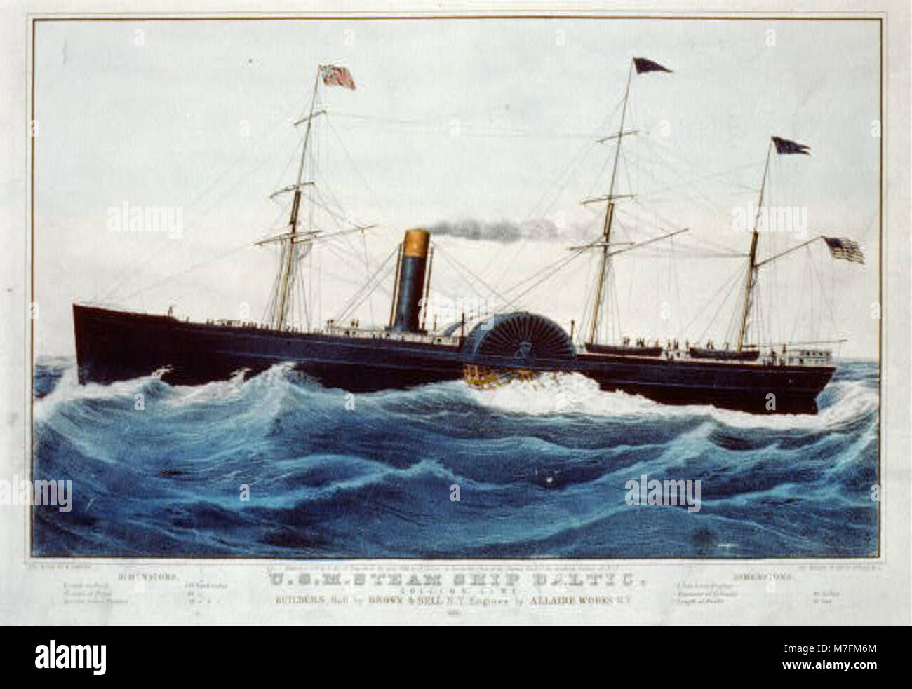A photograph of the U.S. Mail steamship Baltic, constructed by the ...