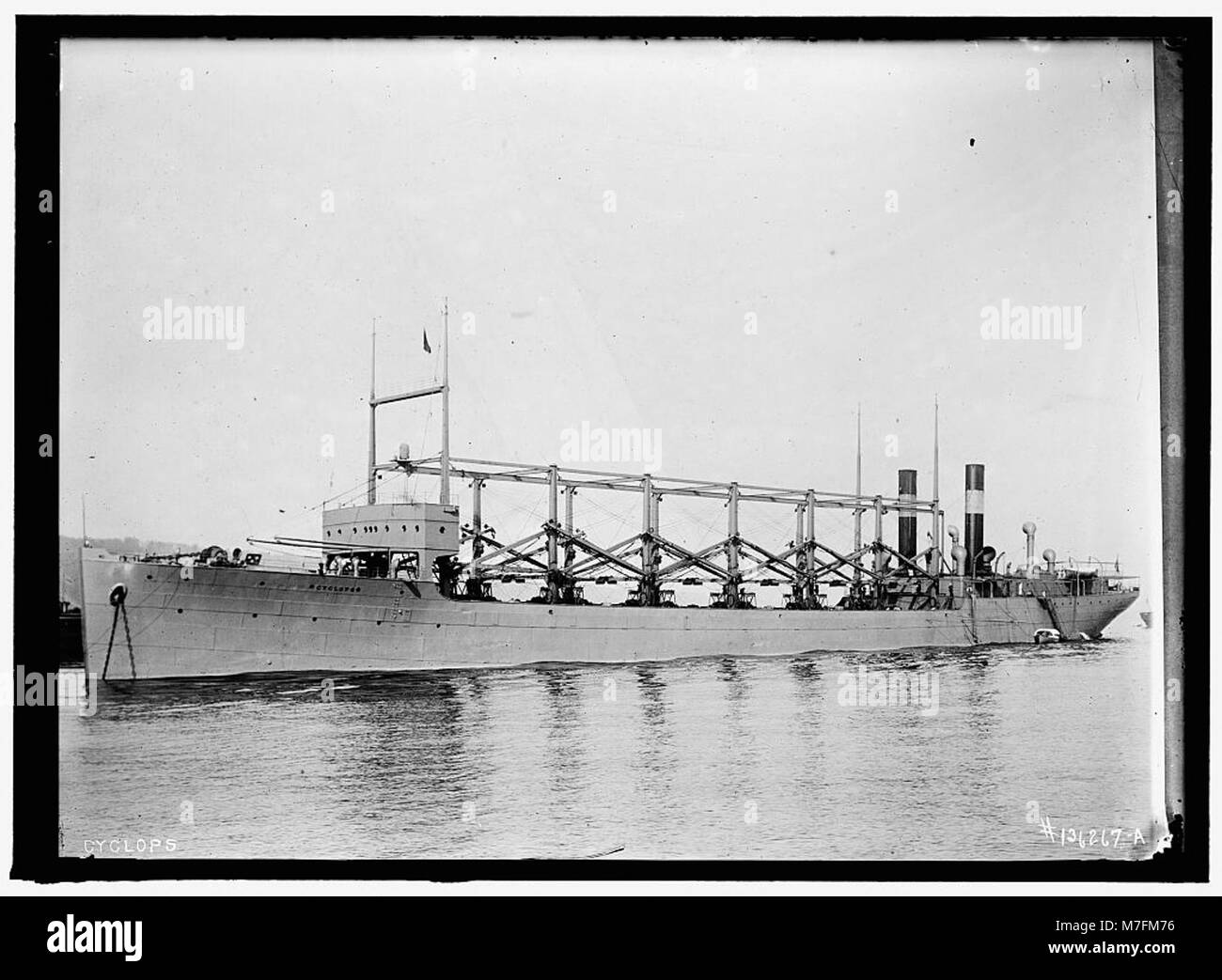 The U.S.S. Cyclops was a massive U.S. Navy collier ship that ...