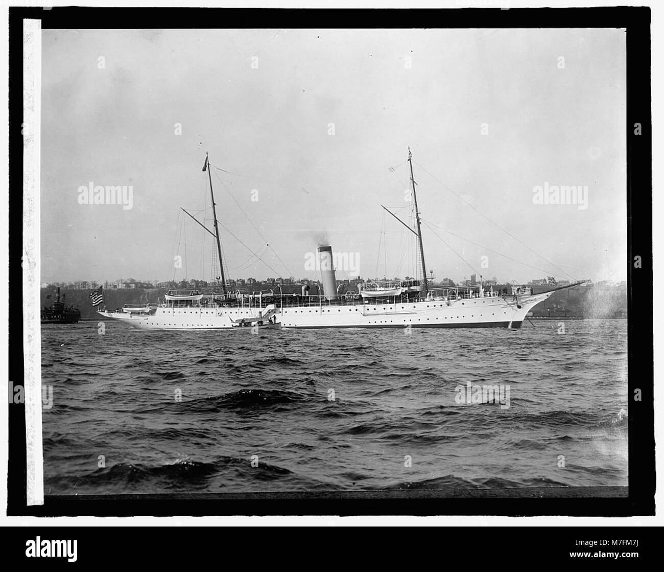 A photograph of the U.S.S. Mayflower, a notable ship in American ...