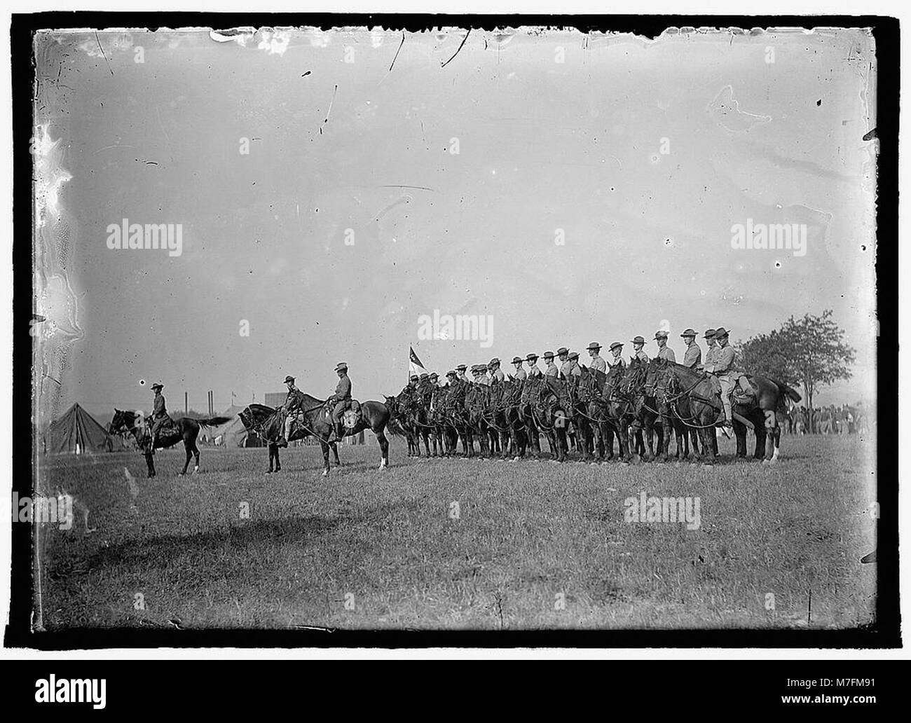 A photograph of the U.S. Army's 15th Cavalry Regiment, showing the ...