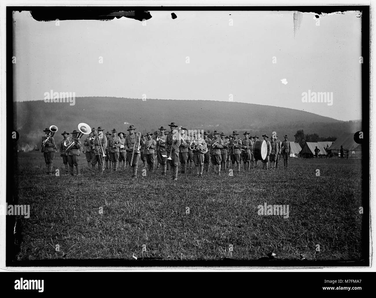 A photograph of the U.S. Army Band, capturing the ensemble during a ...