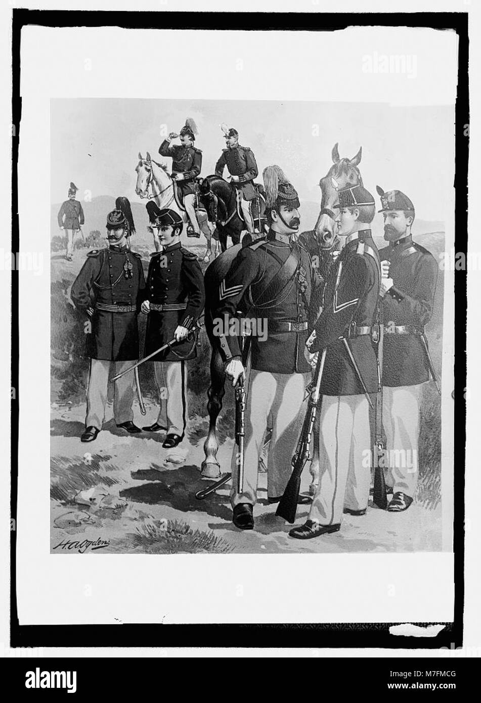 The U.S. Army uniform from 1872 to 1881 for officers and enlisted men ...