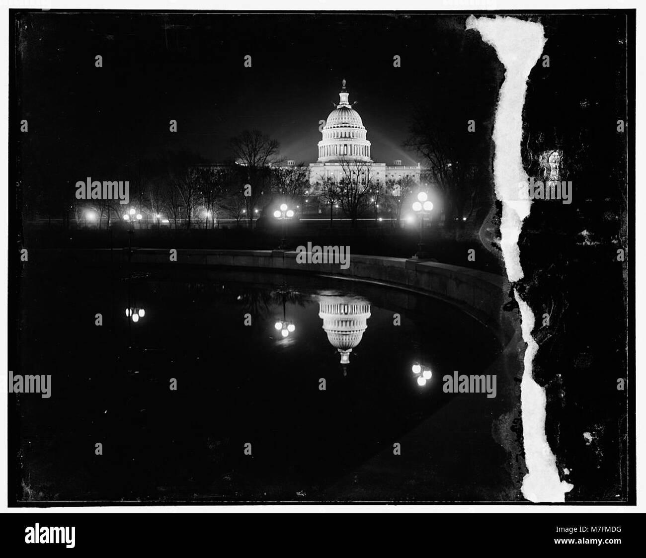 Illuminated against night sky Black and White Stock Photos & Images - Alamy
