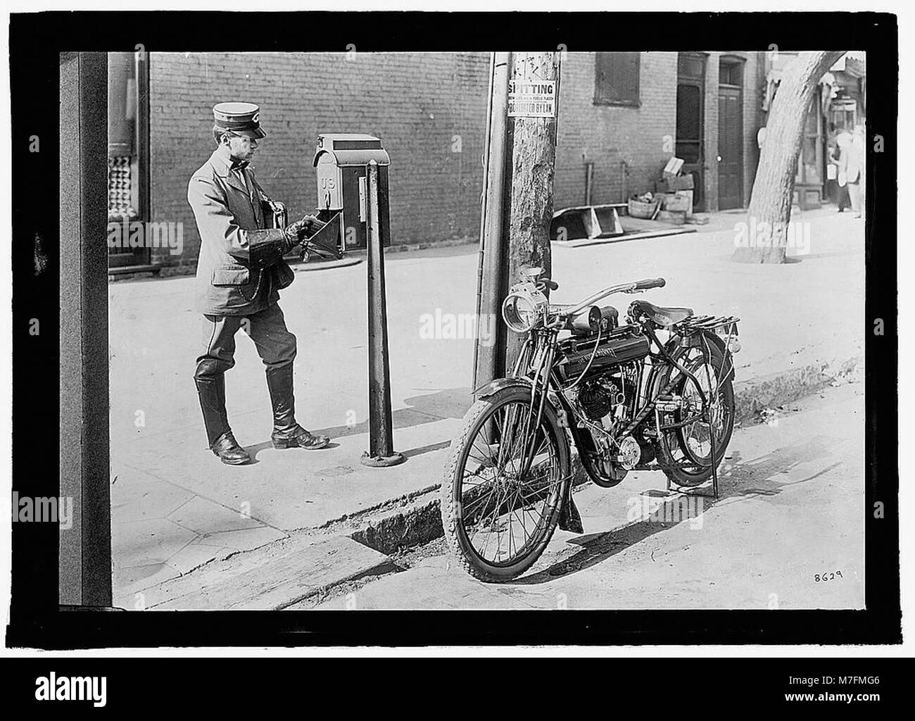 Historical image of mailman hi-res stock photography and images - Alamy