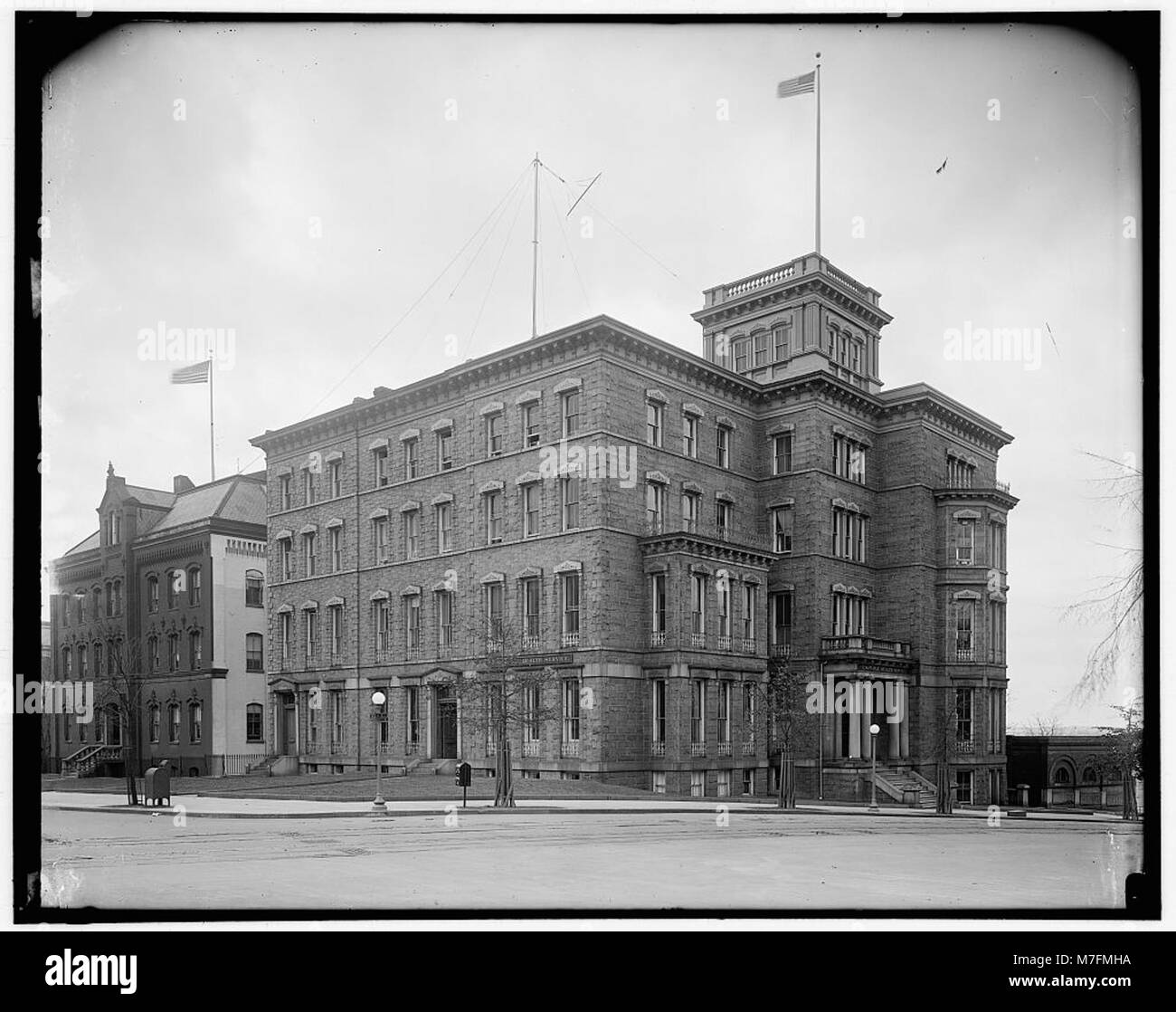 This photograph depicts the U.S. Public Health Service building located ...