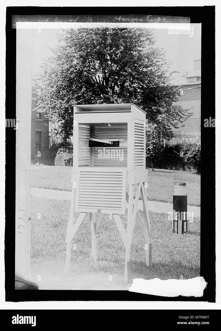 Rain gauge weather measurement Black and White Stock Photos & Images ...