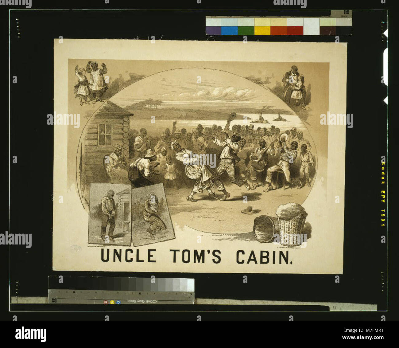 A historical image of 'Uncle Tom's Cabin,' reflecting its impact on ...