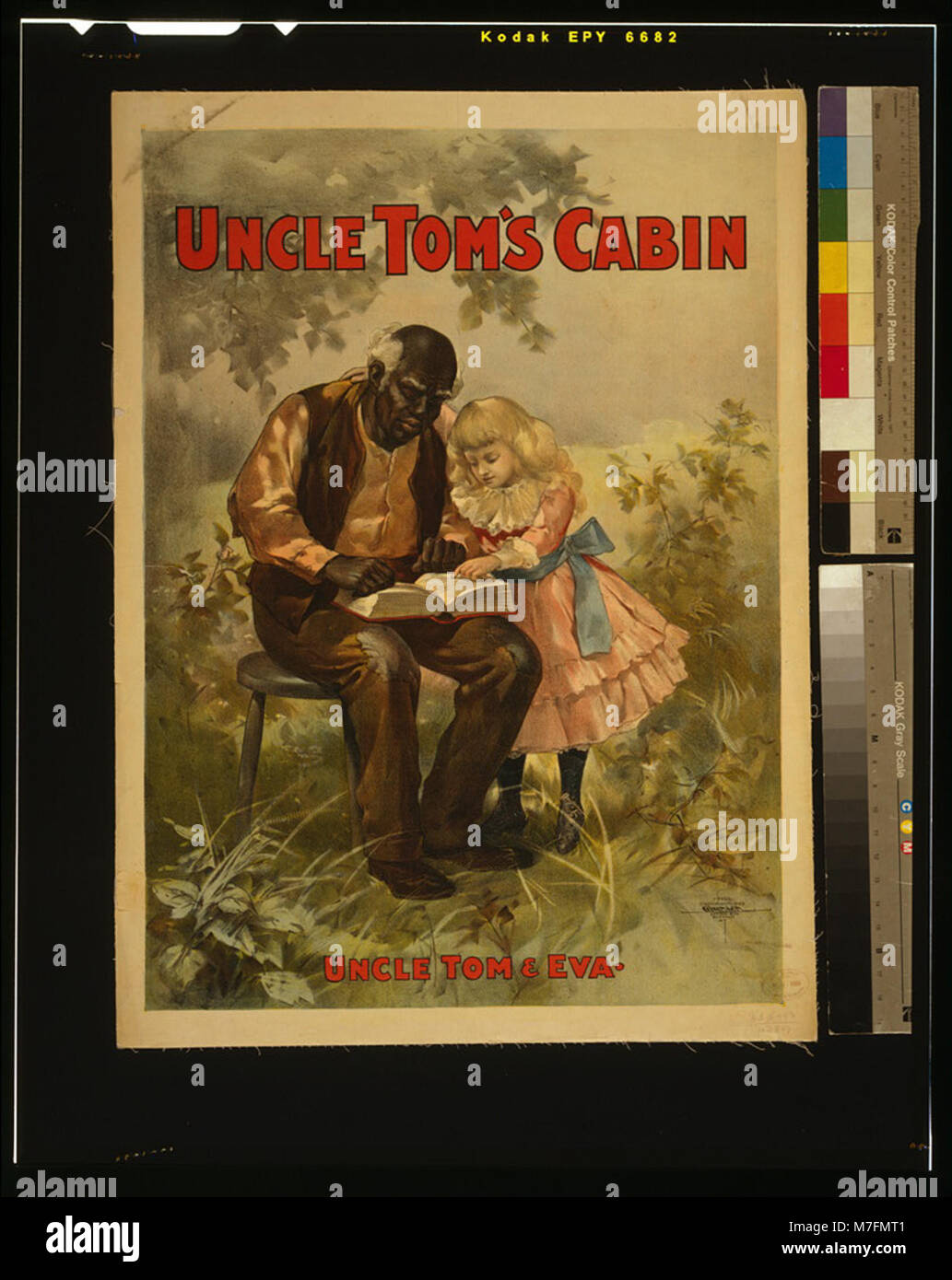 A historical image of a scene from 'Uncle Tom's Cabin,' an iconic novel ...