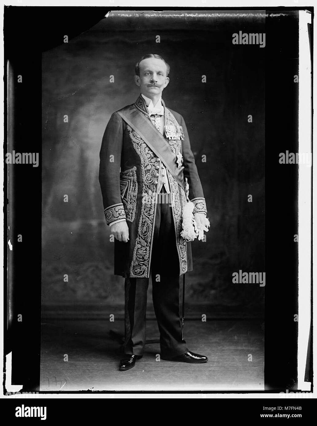 Portrait of an unidentified man dressed in ambassadorial attire ...