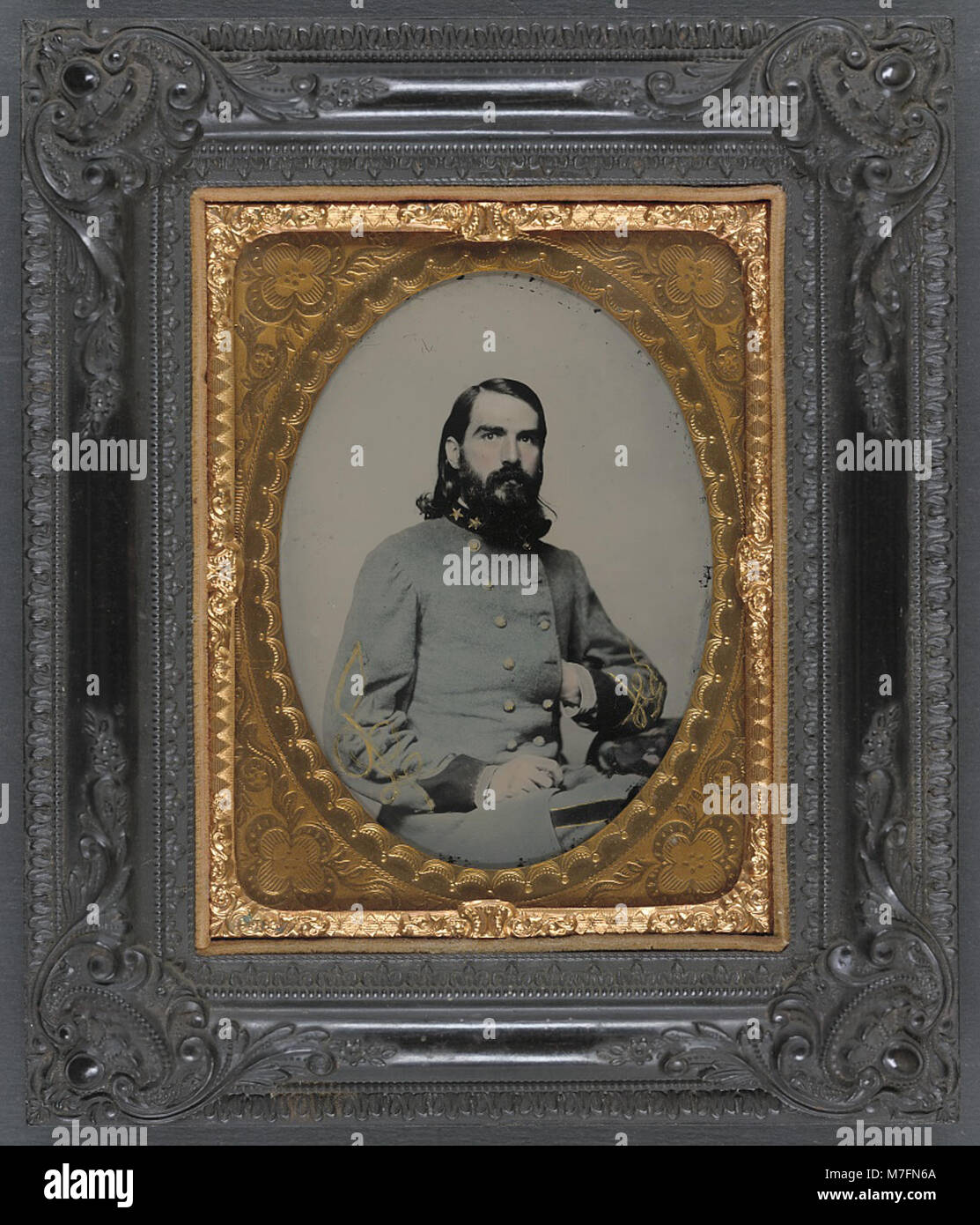 A photograph of an unidentified officer in the Confederate Medical ...