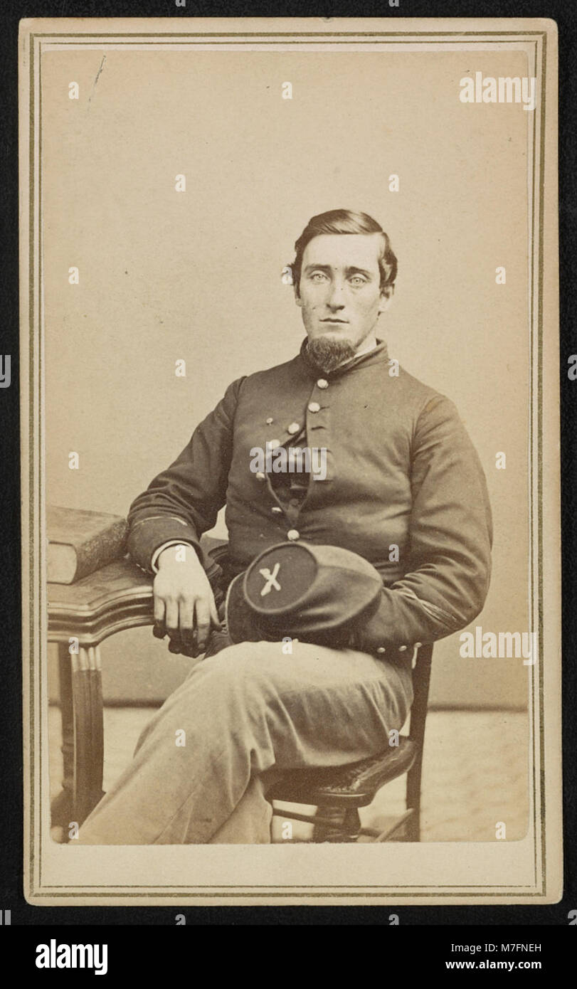 This photograph captures an unidentified soldier from Massachusetts in ...