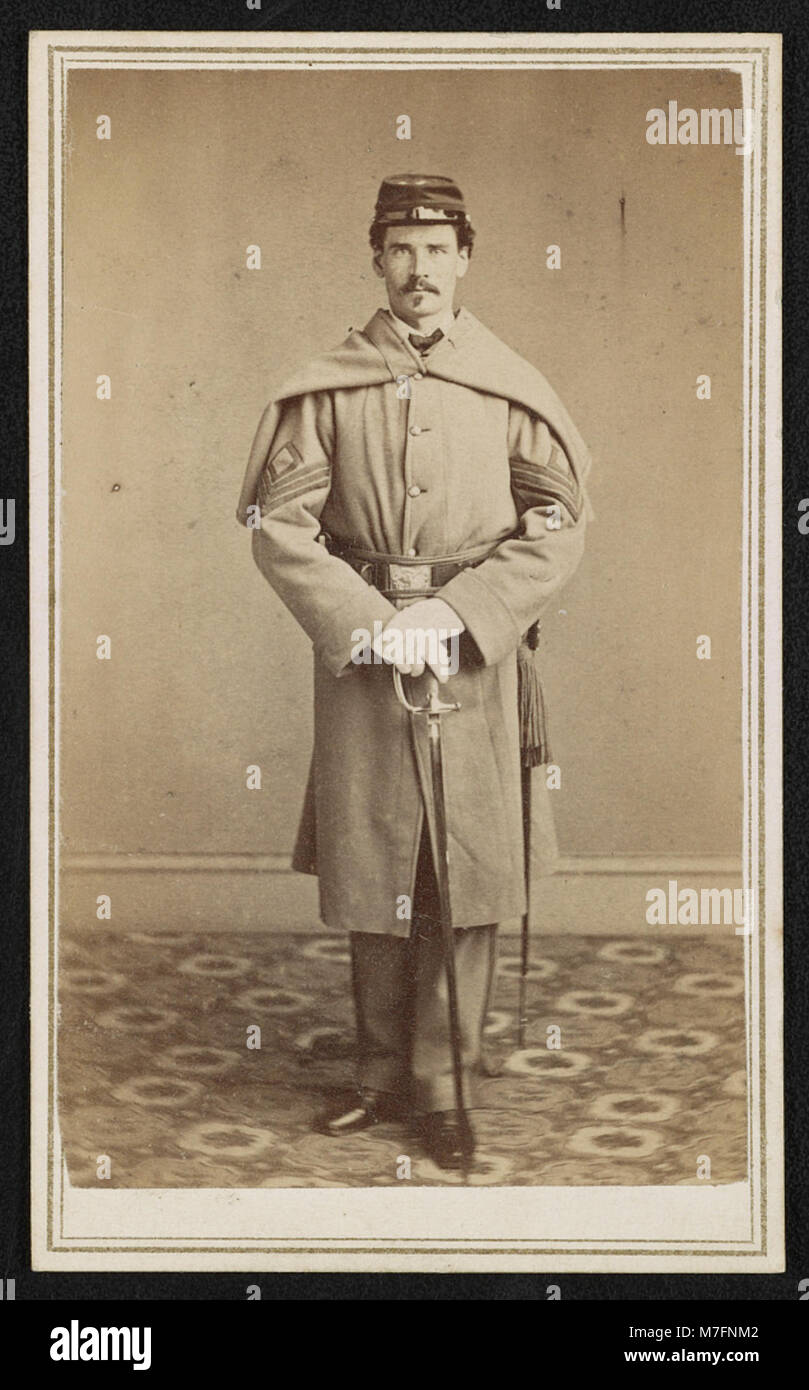 A historical photograph of an unidentified Union soldier in full ...