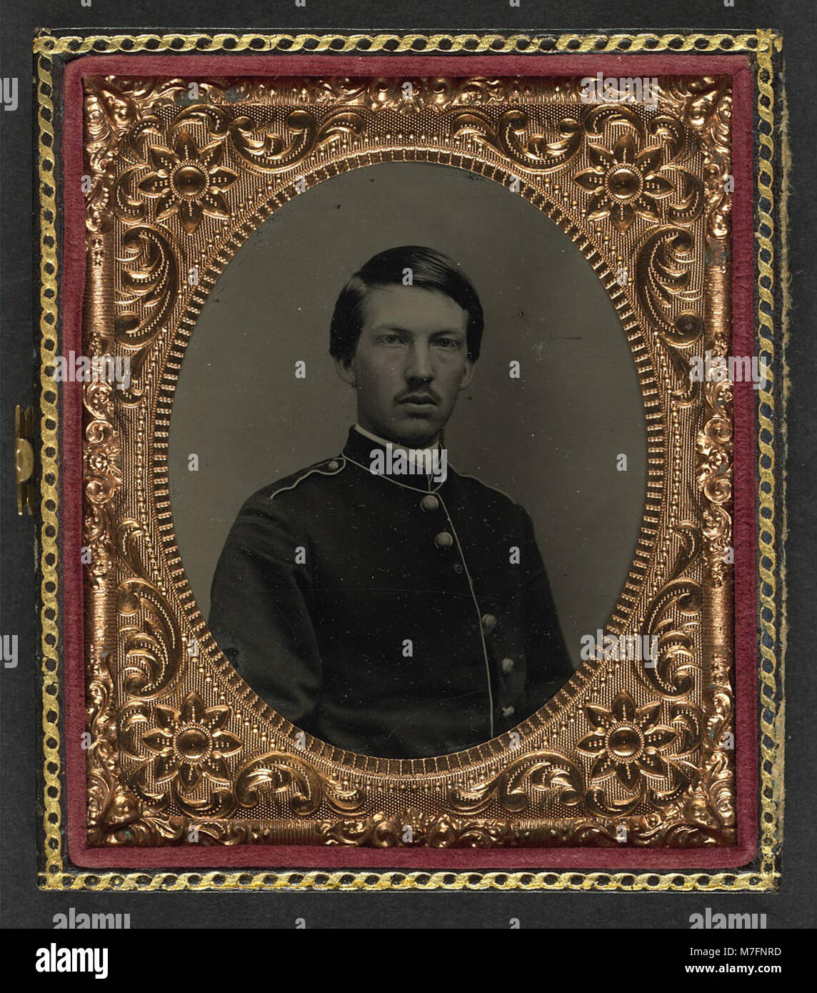An unidentified Union soldier, captured in uniform during the American ...
