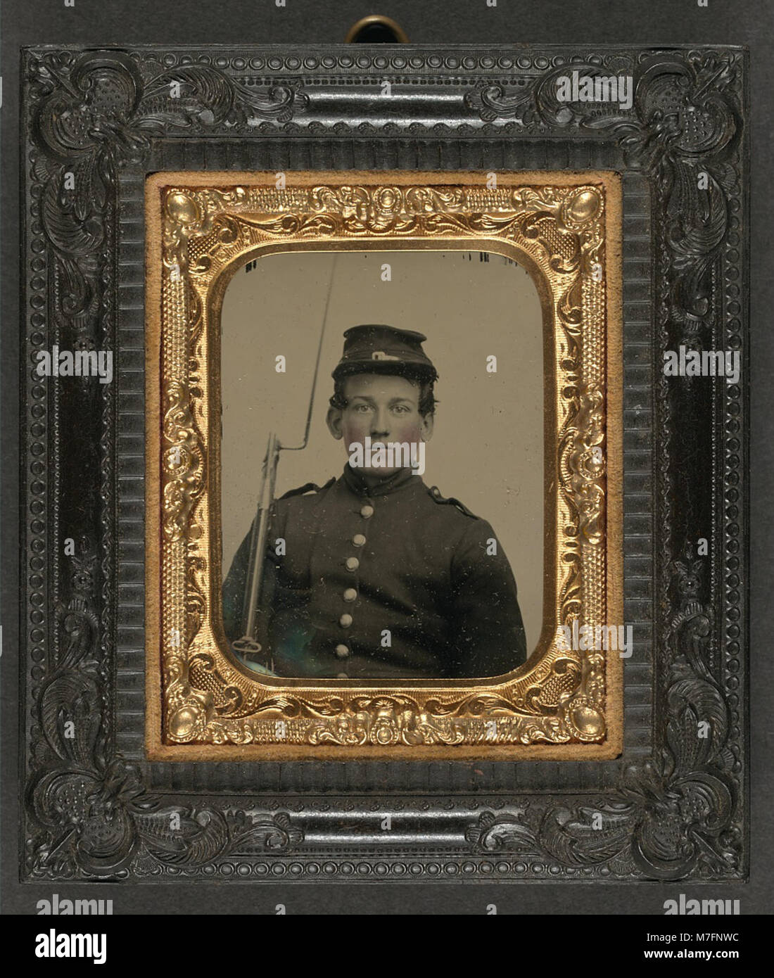 A photograph of an unidentified Union soldier during the American Civil ...