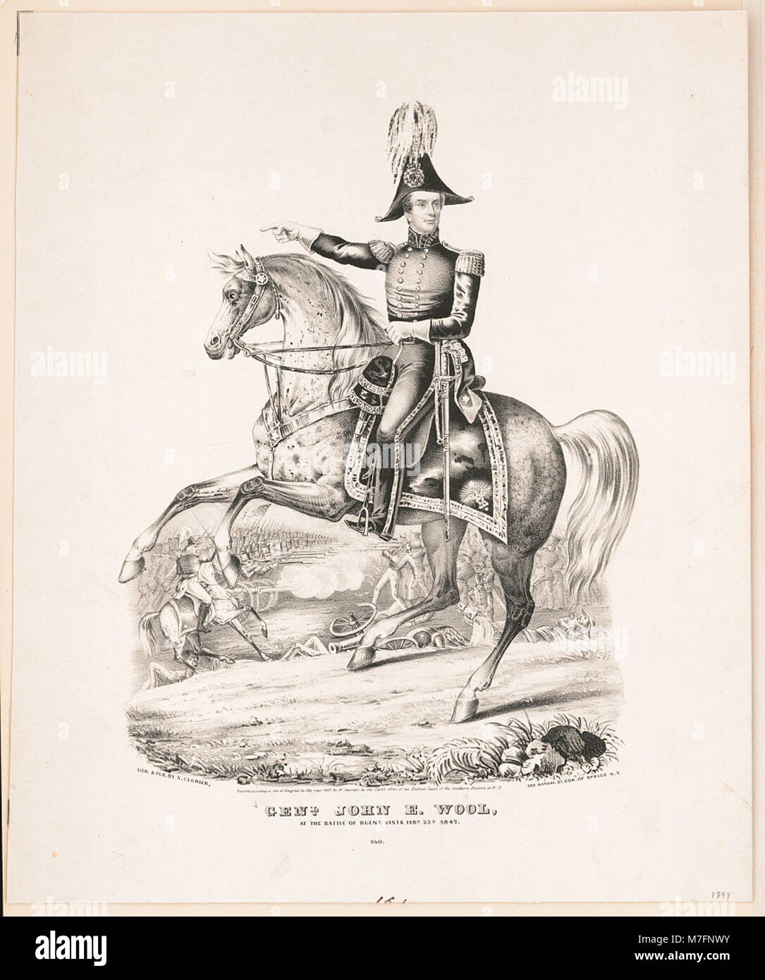 This photograph portrays General John E. Wool at the Battle of Buena ...