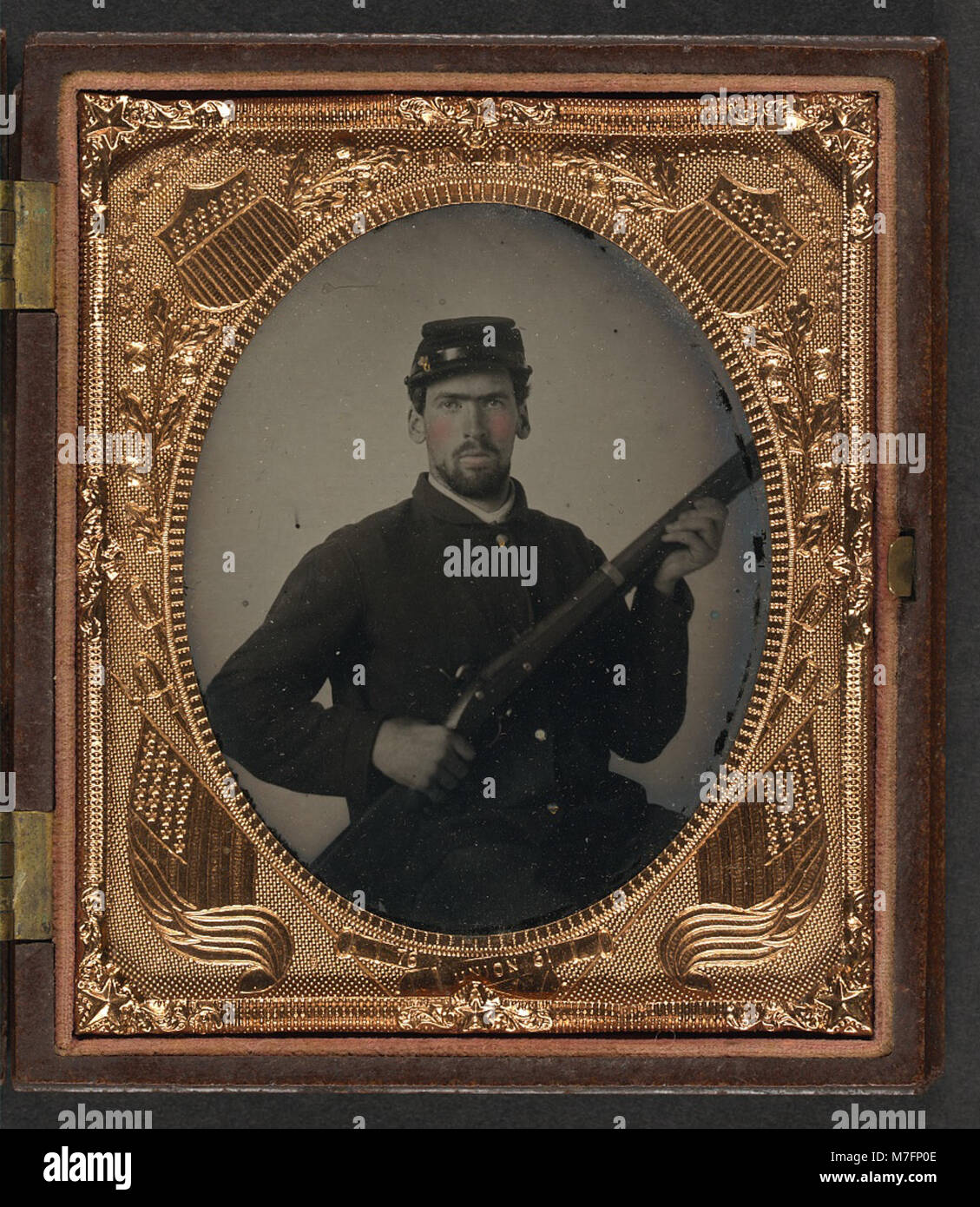 A photograph of an unidentified soldier in Union uniform from the ...