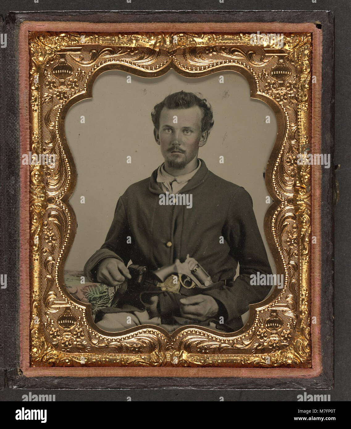 A photograph of an unidentified Union soldier during the American Civil ...