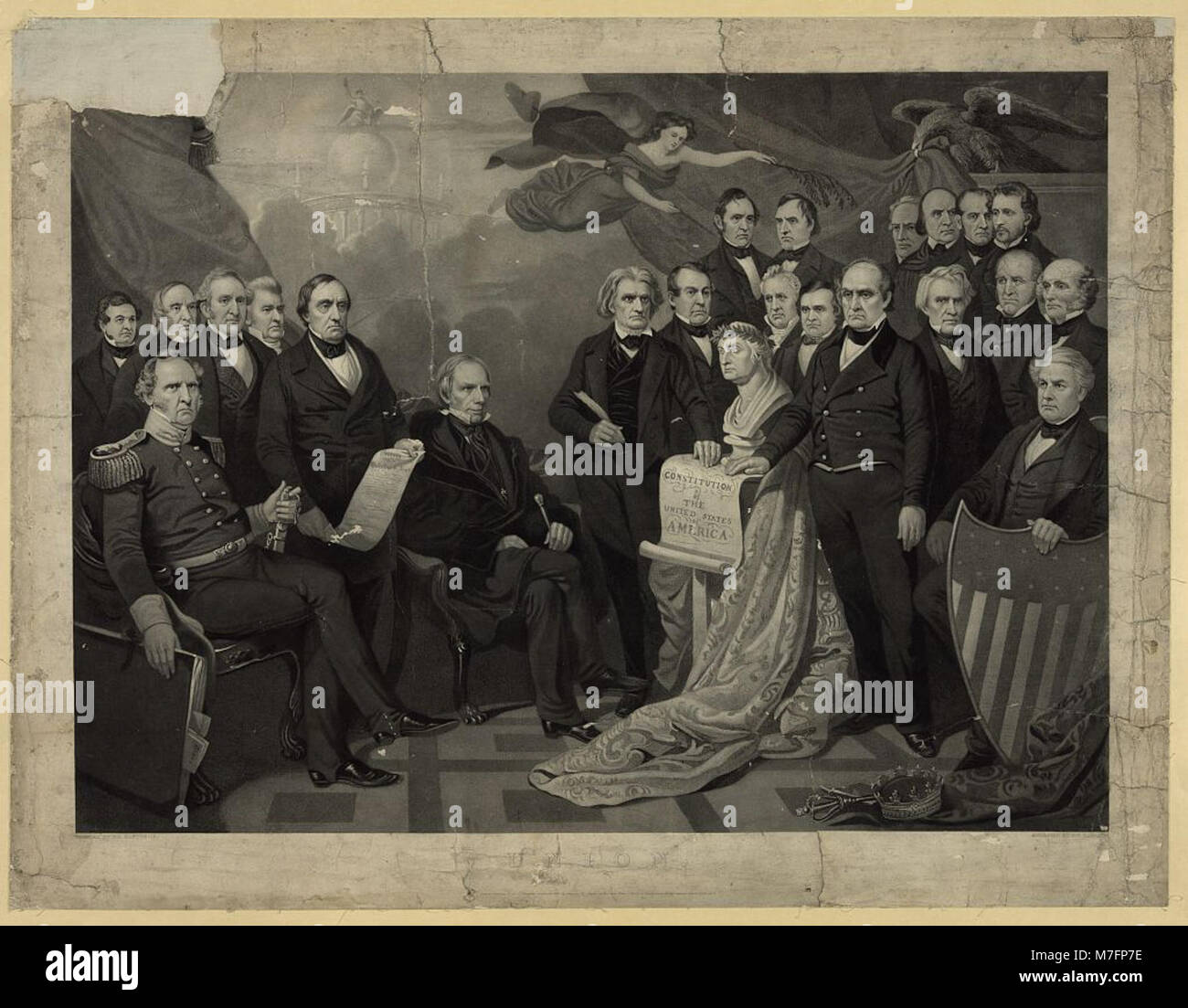 A piece titled 'Union', painted by Tompkins H. Matteson and engraved by ...