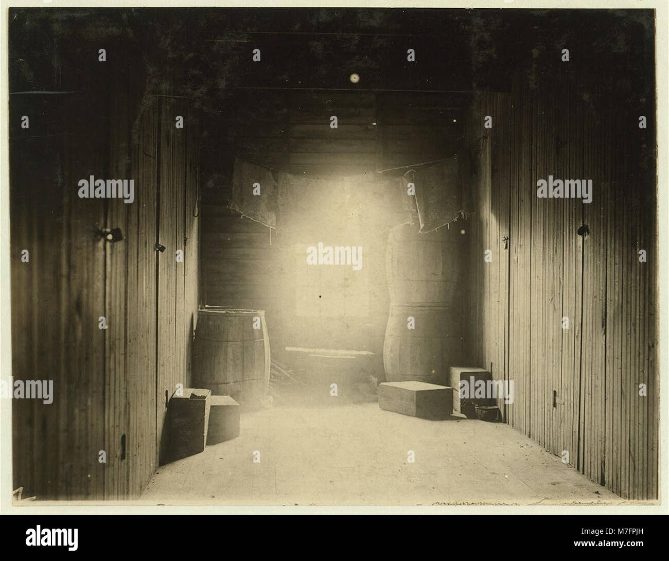 This photo depicts the upper floor of a large shack on Forsythe's Bog ...