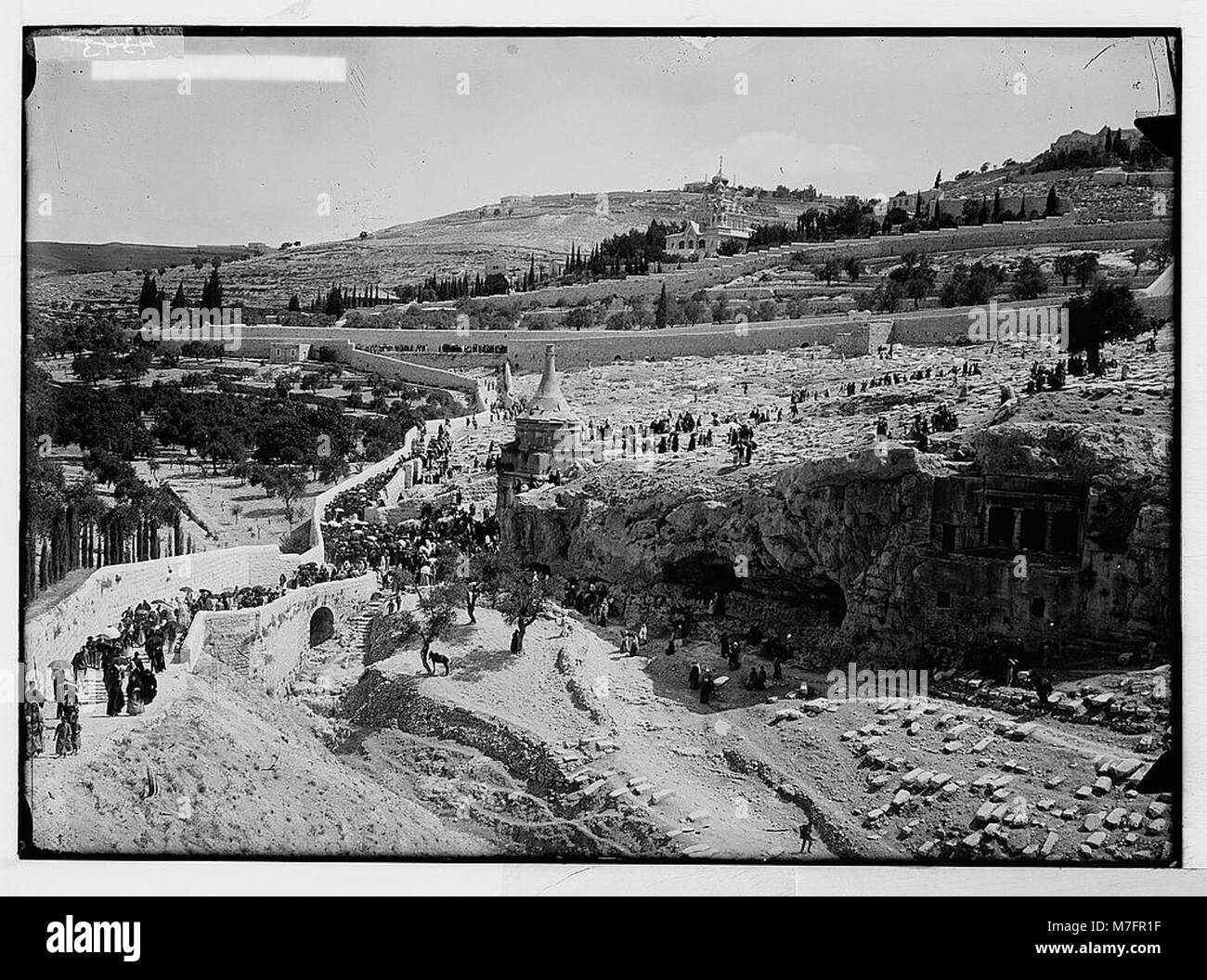 A Jewish funeral is depicted in this photograph, highlighting the ...