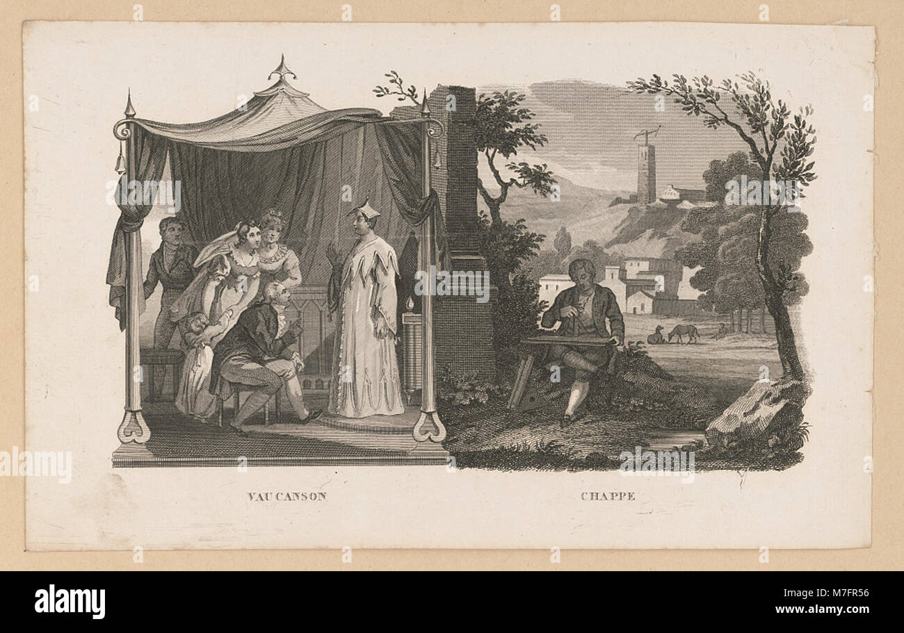 An image of the Vaucanson-Chappe, a notable historical invention ...