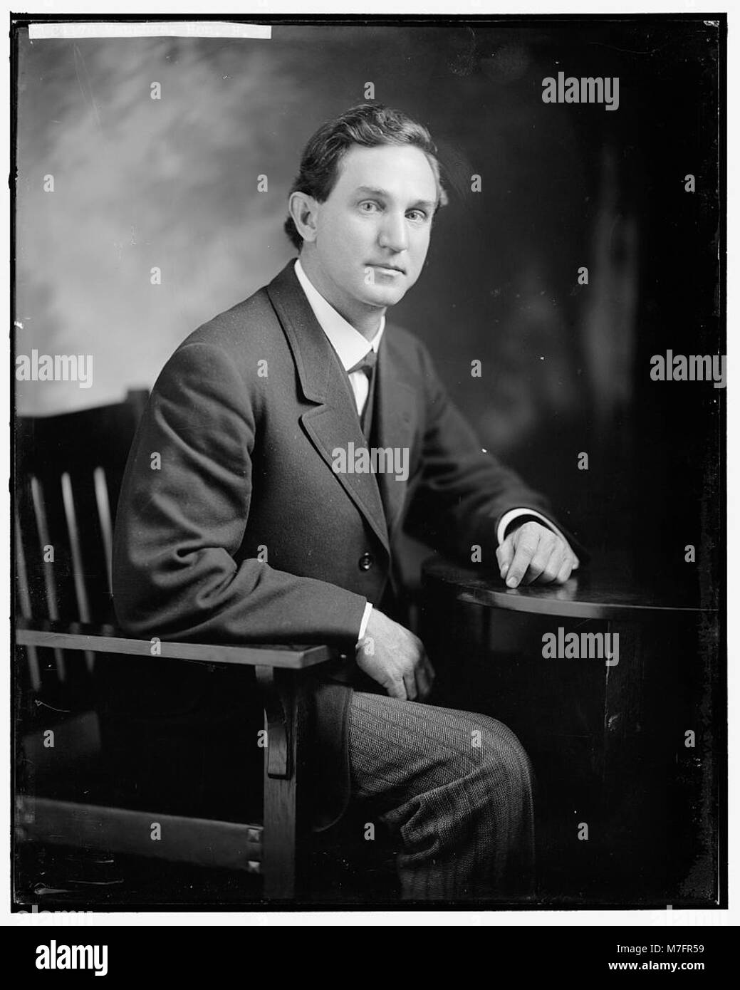 Portrait of Hon. H.W. Vaughan, an influential figure in early American ...