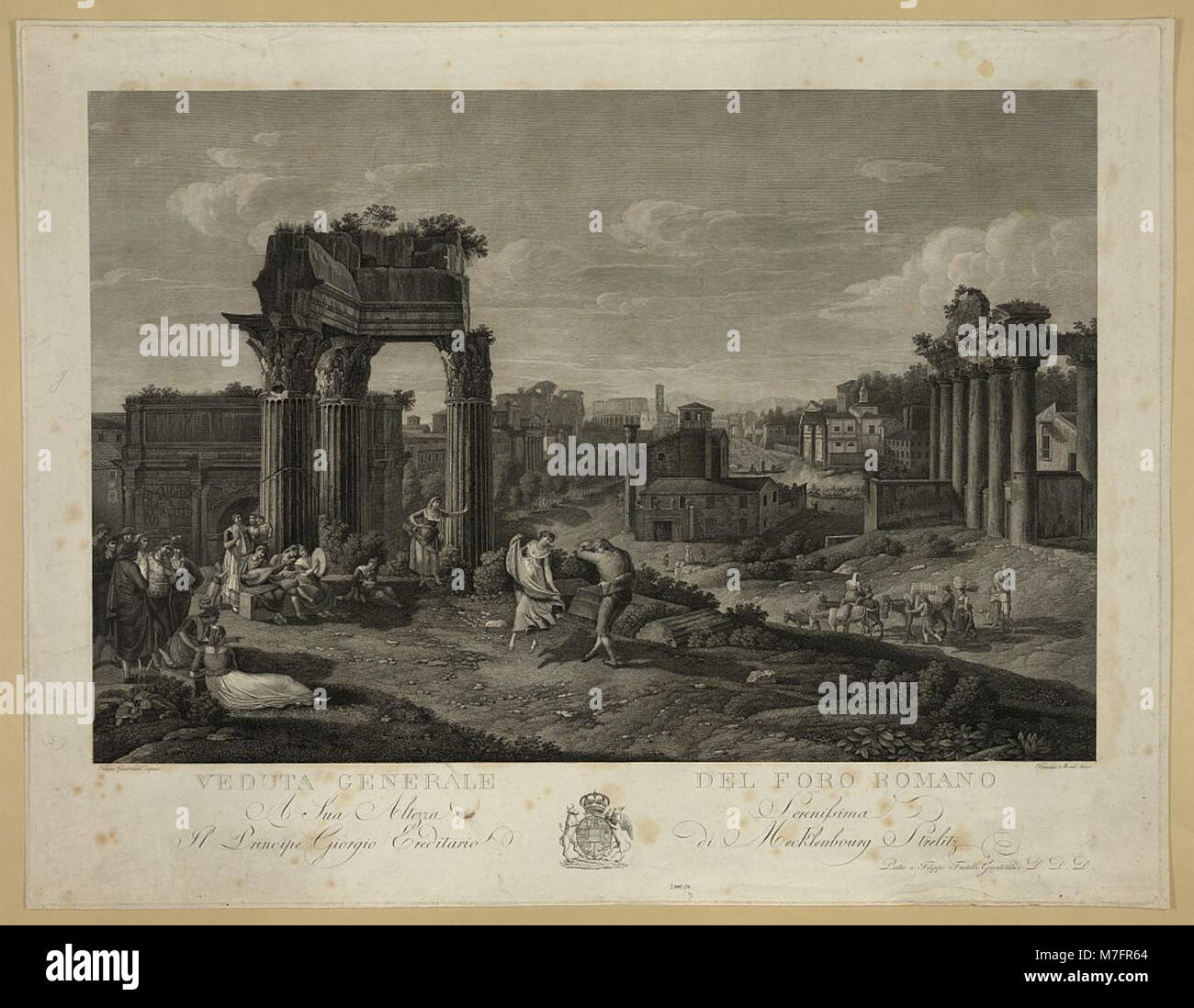 A general view of the Roman Forum in Rome, showcasing the ancient ruins ...