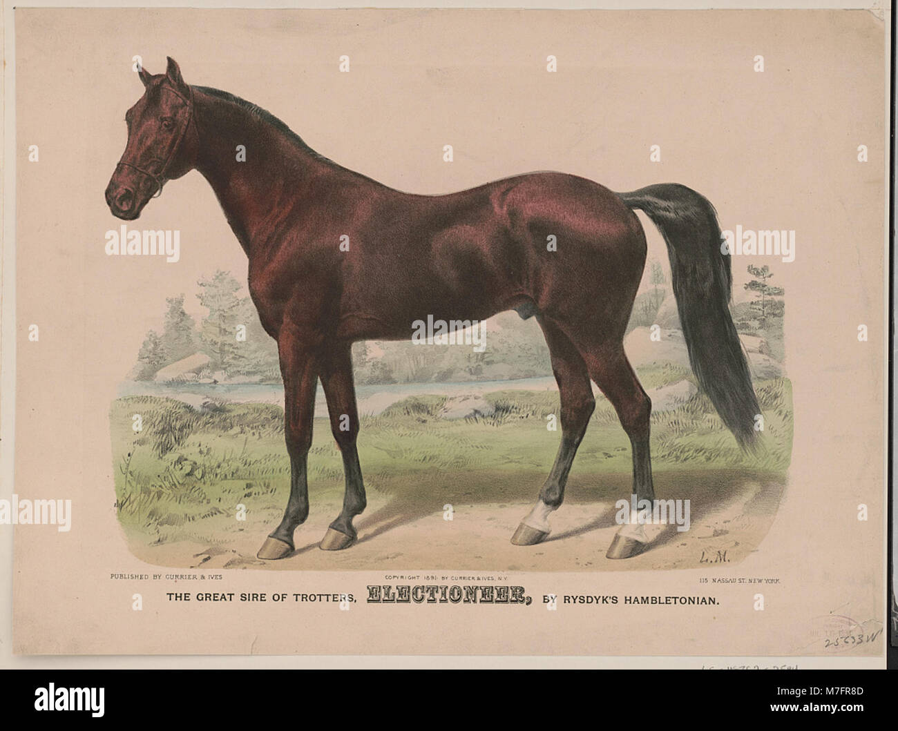 Electioneer, a renowned trotting sire, is pictured in this image. Known ...
