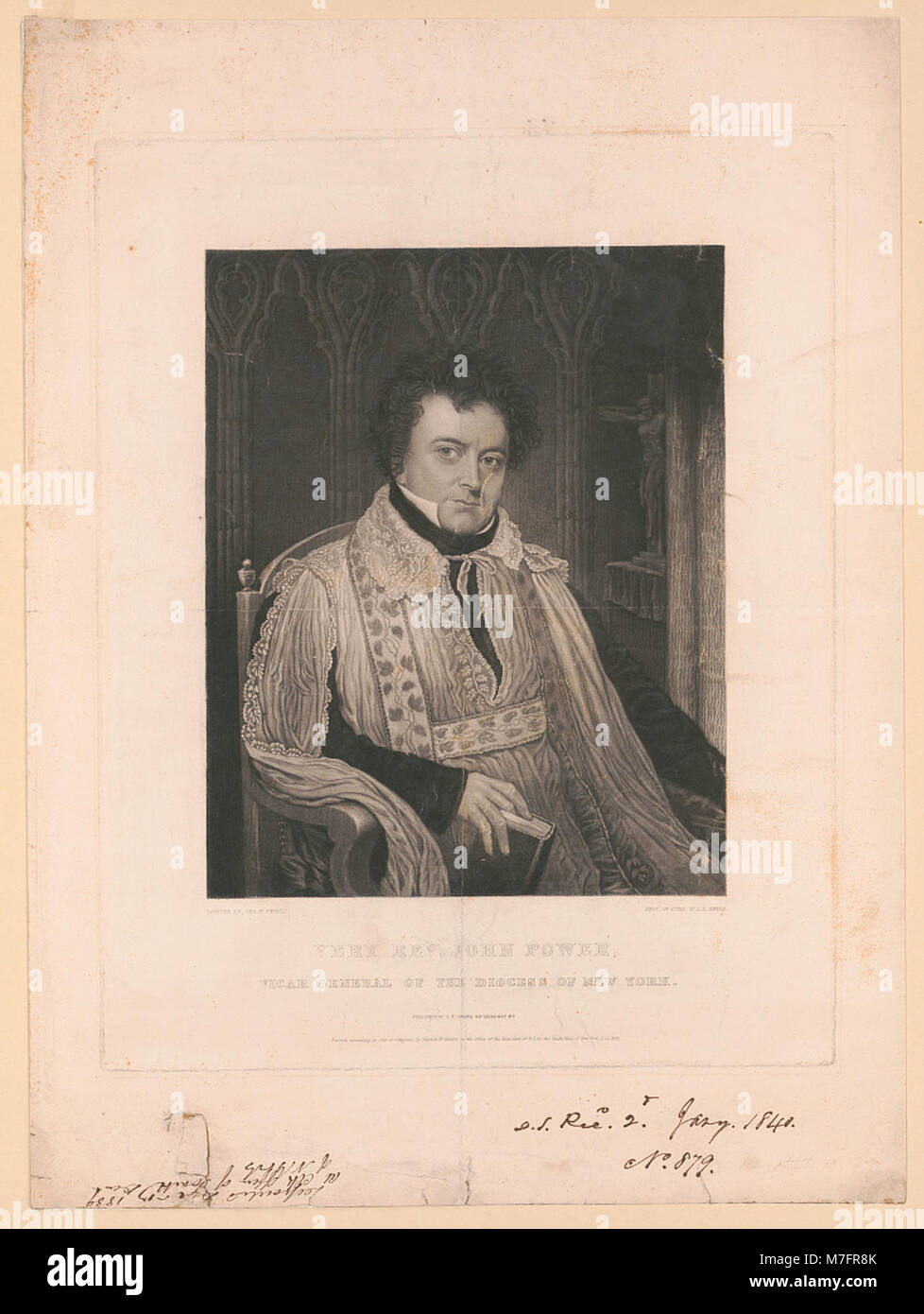 Very Rev. John Power served as Vicar General of the Diocese of New York ...