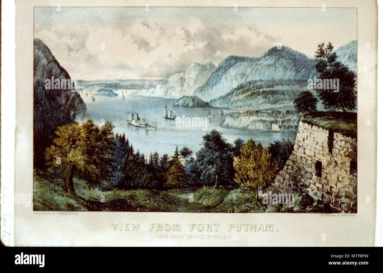 This photograph captures a view from Fort Putnam, located at the United ...