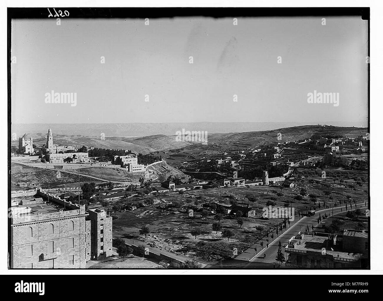 Photograph showing a panoramic view from the YMCA tower, facing east ...