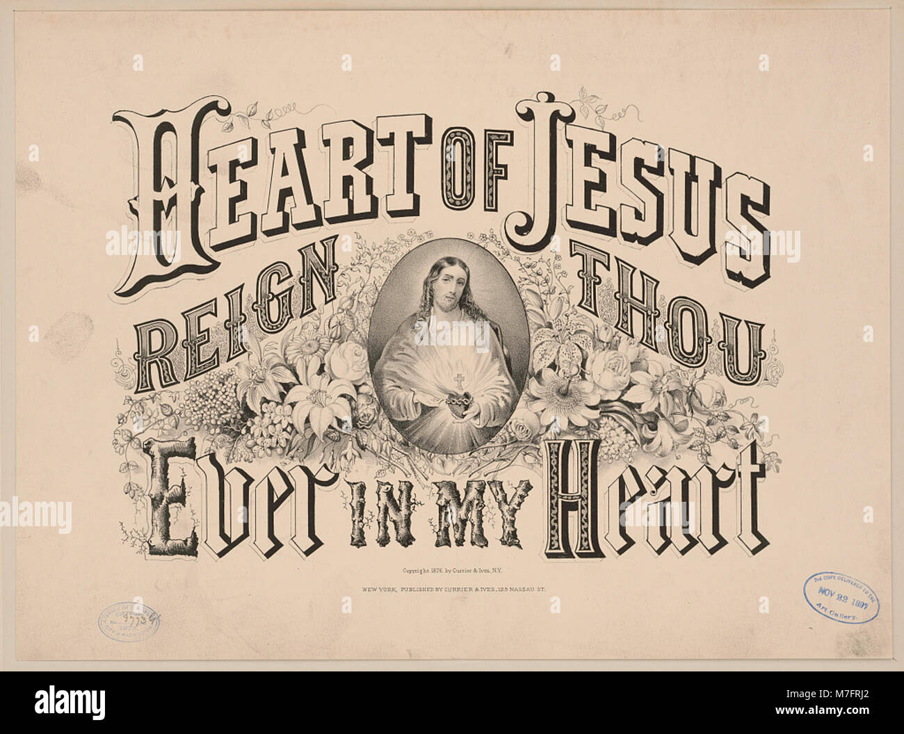 An image depicting a religious symbol of the Heart of Jesus ...
