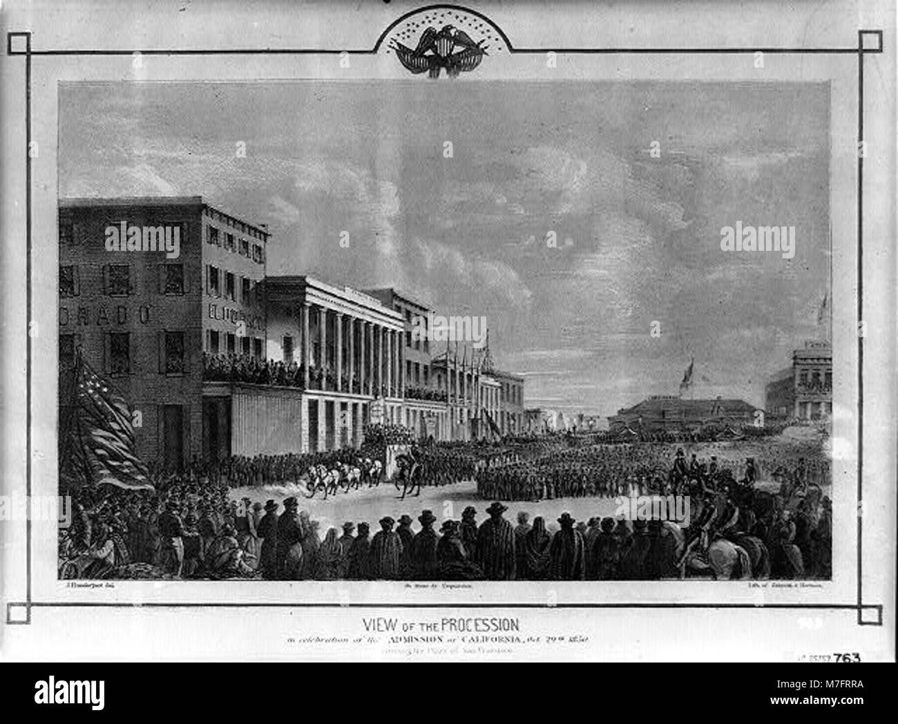 The procession in San Francisco marks the admission of California to ...