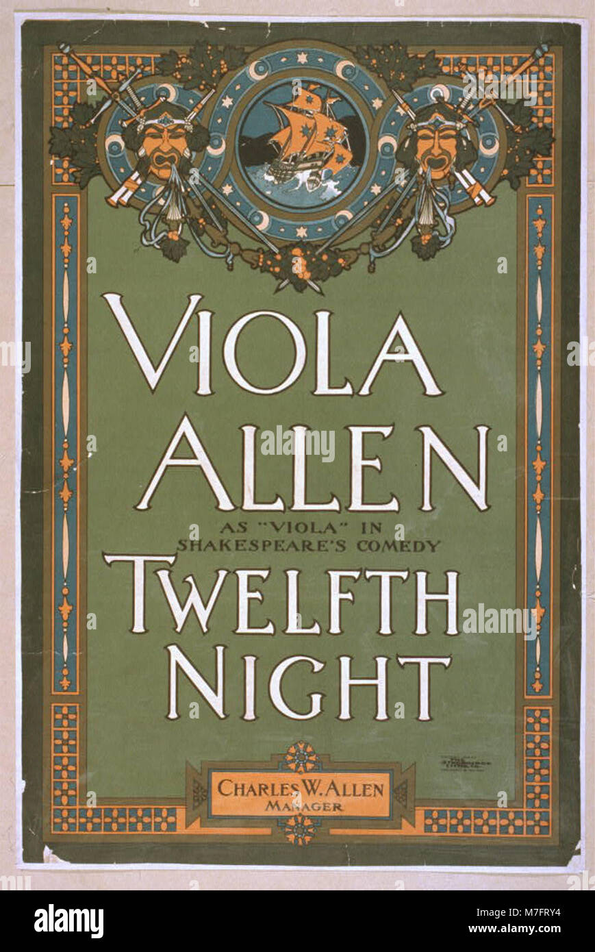 This image shows Viola Allen portraying the character of Viola in Shakespeare's *Twelfth Night ...