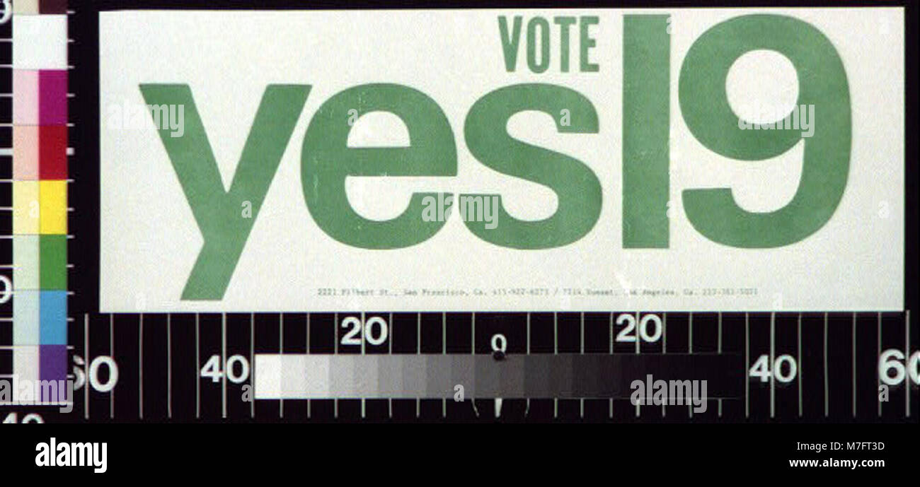 Proposition 19 hi-res stock photography and images - Alamy