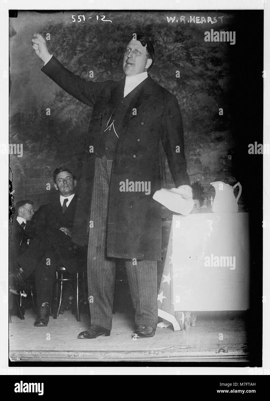 W.R. Hearst, the American newspaper magnate, is captured speaking on ...